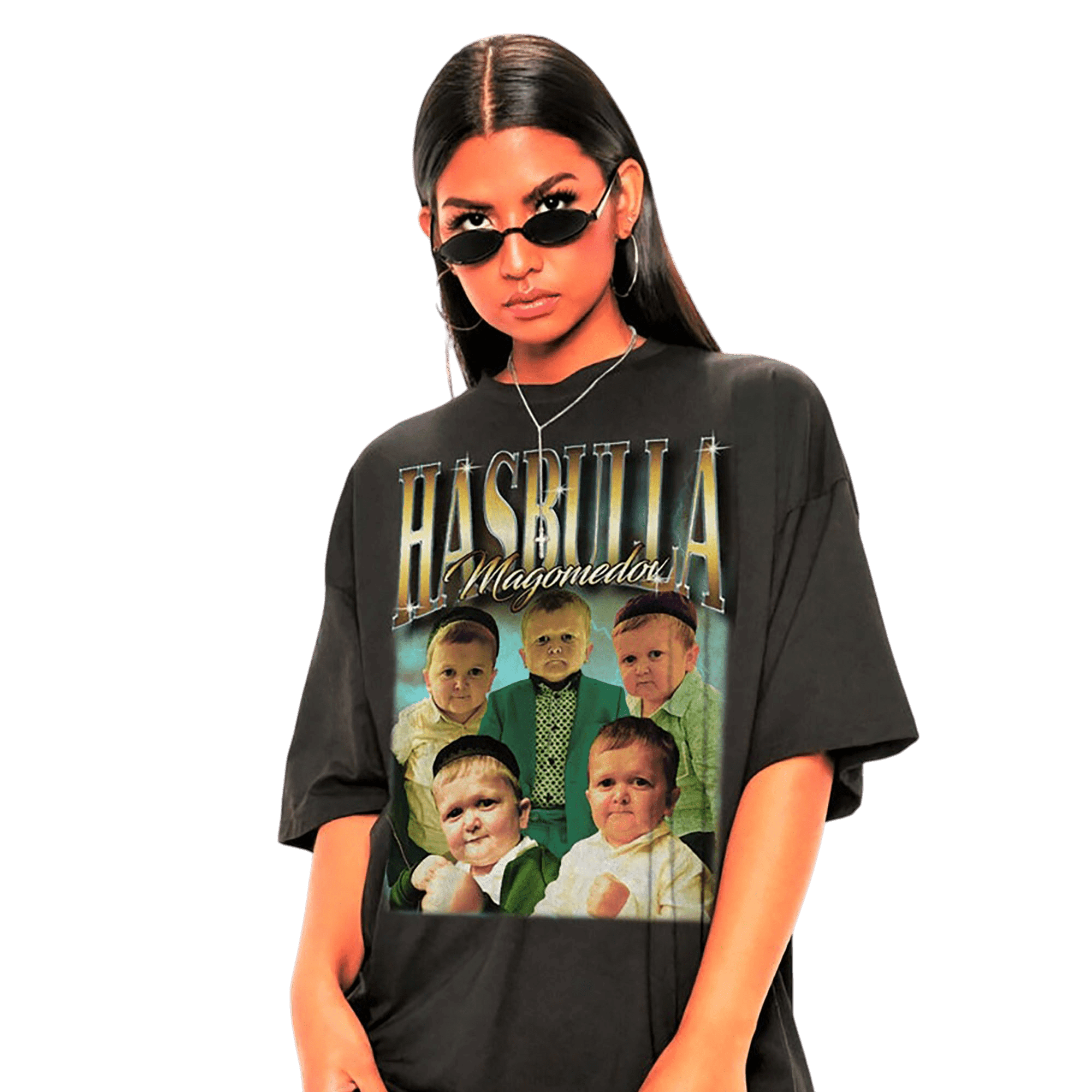 Retro Hasbulla Vintage T-Shirt, King Hasbulla Homage & Funny Meme Tee ...