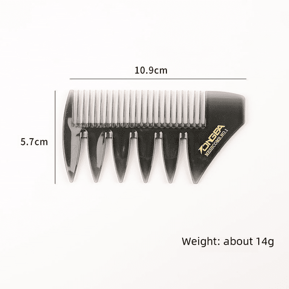 Retro Head Comb Style Oil Head Shape Partner Comb Wide Teeth Fork Comb ...