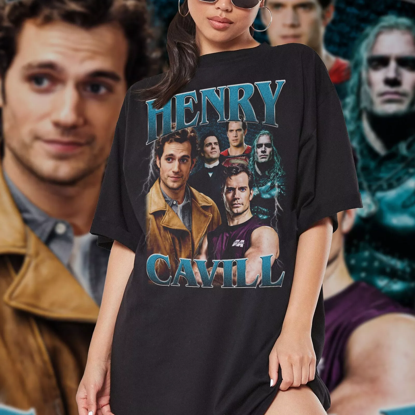Retro Henry Cavill Shirt - Henry Cavill Sweatshirt - Henry Cavill Fan ...