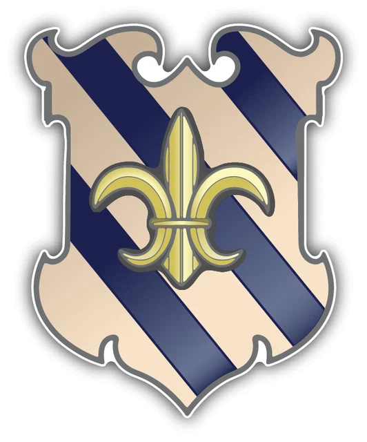 Retro Heraldic Shield Ornament Sticker Phone Decal Water Bottle ...