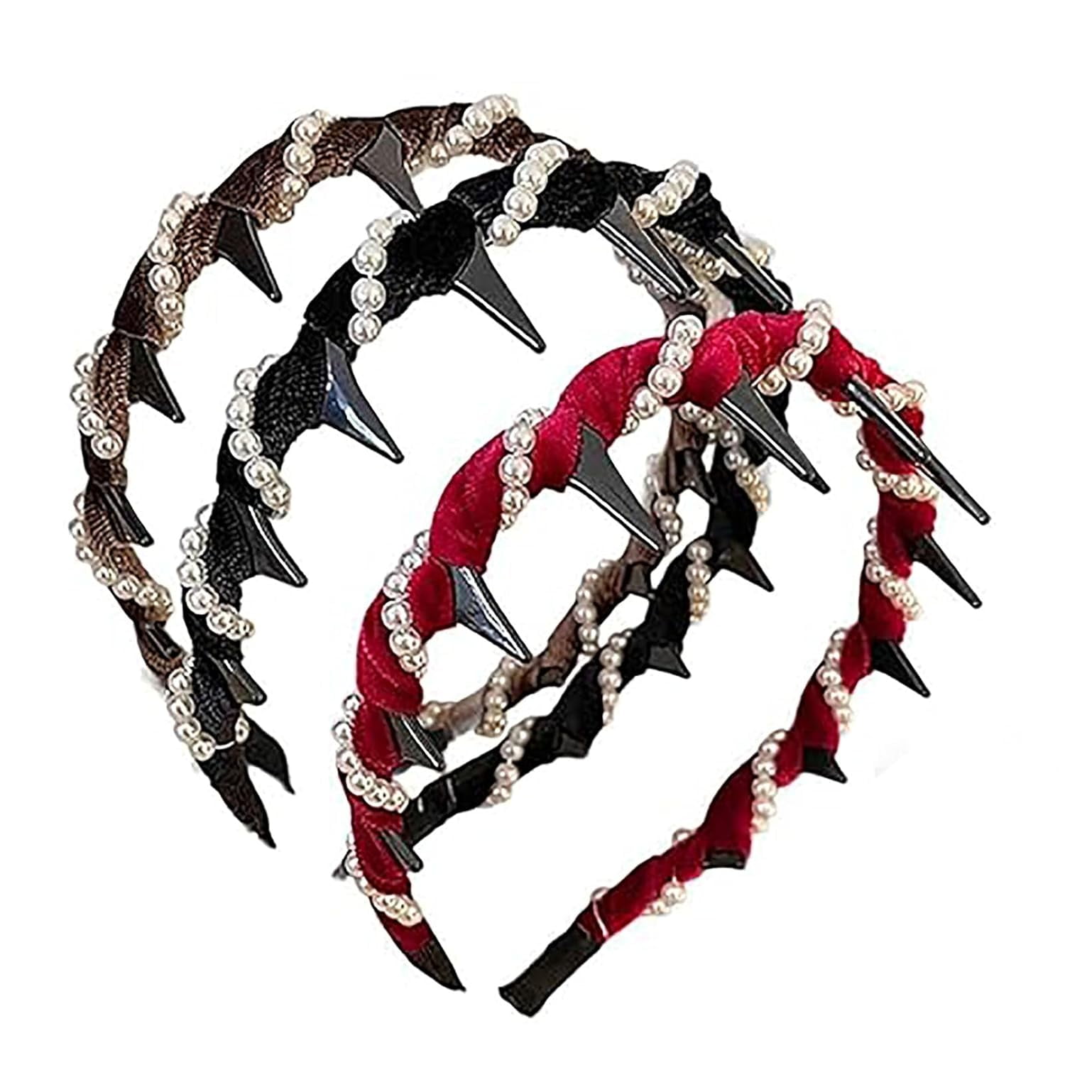 Retro High Skull Pearl Headband, Basicallyt/Samewith/Basically ...