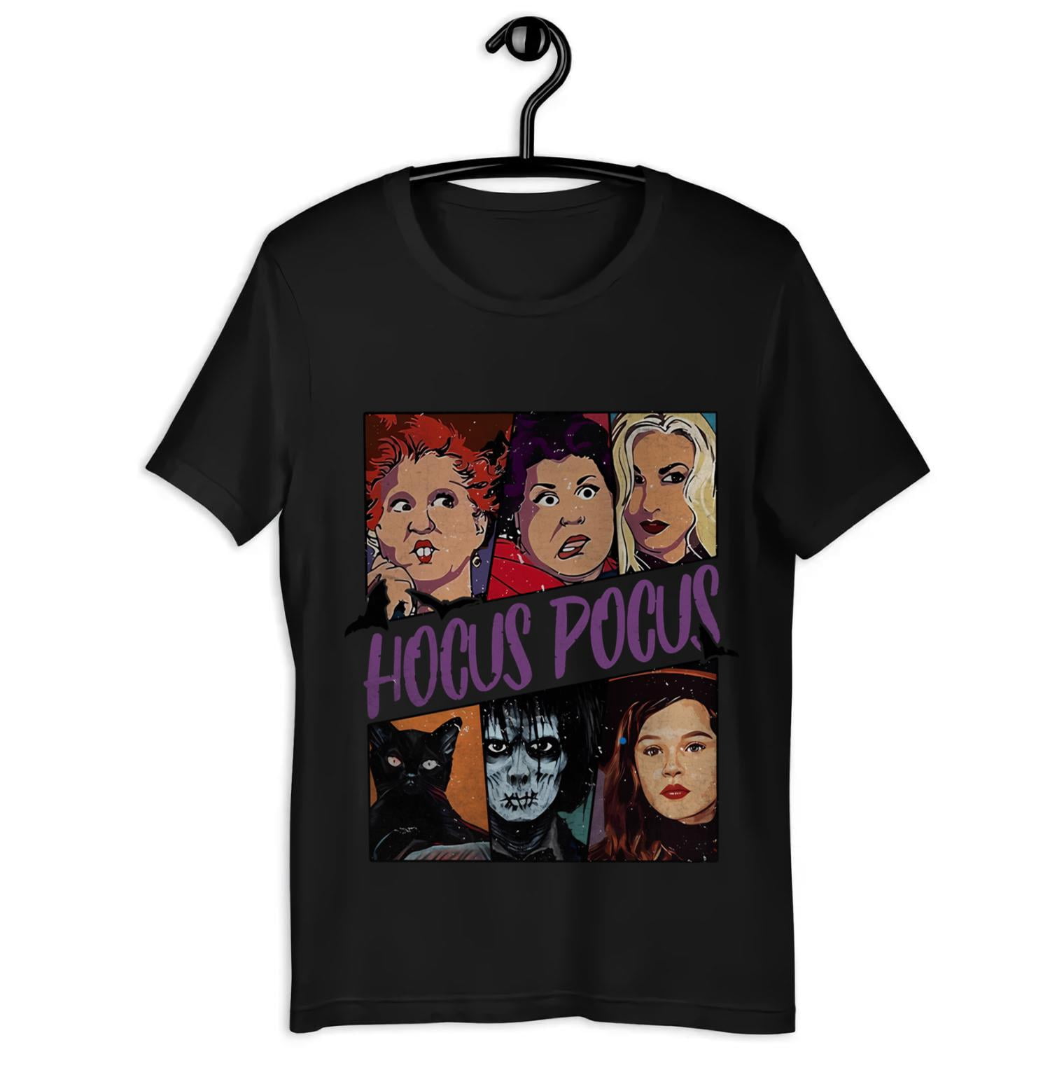Retro Hocus Pocus Characters Vintage T-Shirt, Binx Black Cat Billy Dani ...