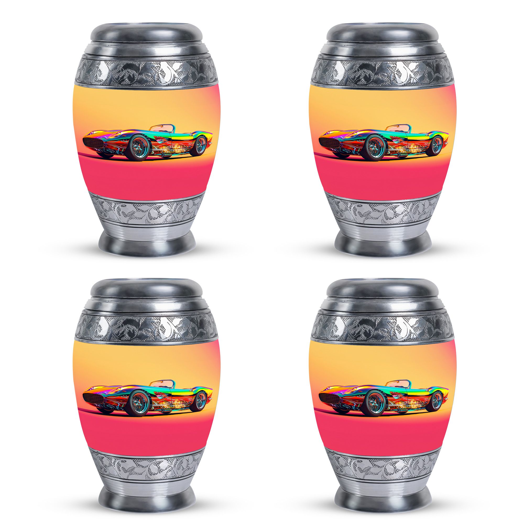 Retro Holographic Car - Small Urns For Human Ashes - Elegant Tiny Urn ...