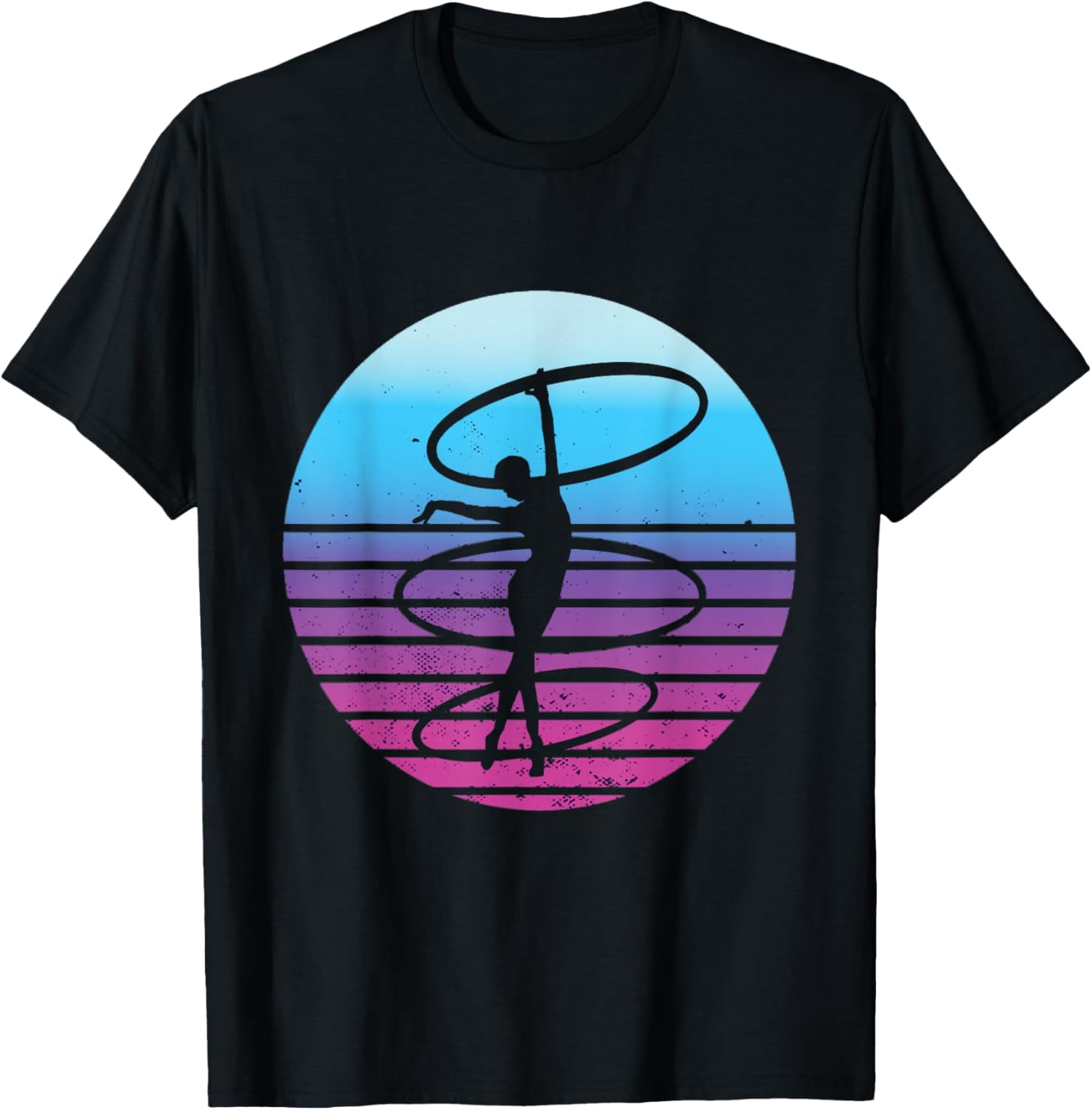 Retro Hoop Dancer Hula Hoop Gymnastic Hula Hoop Dancing T-Shirt ...