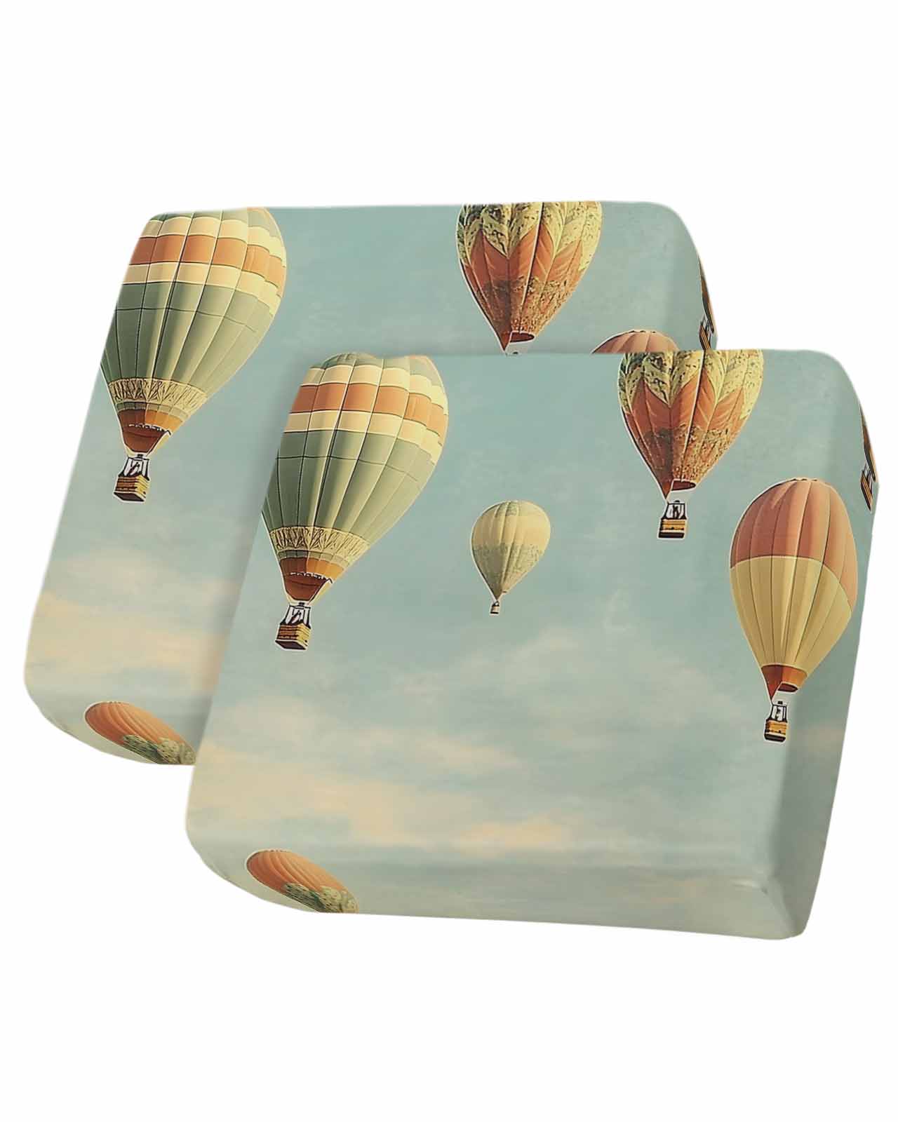Retro Hot Air Balloon Sofa Couch Cushion Covers Washable, Removable ...