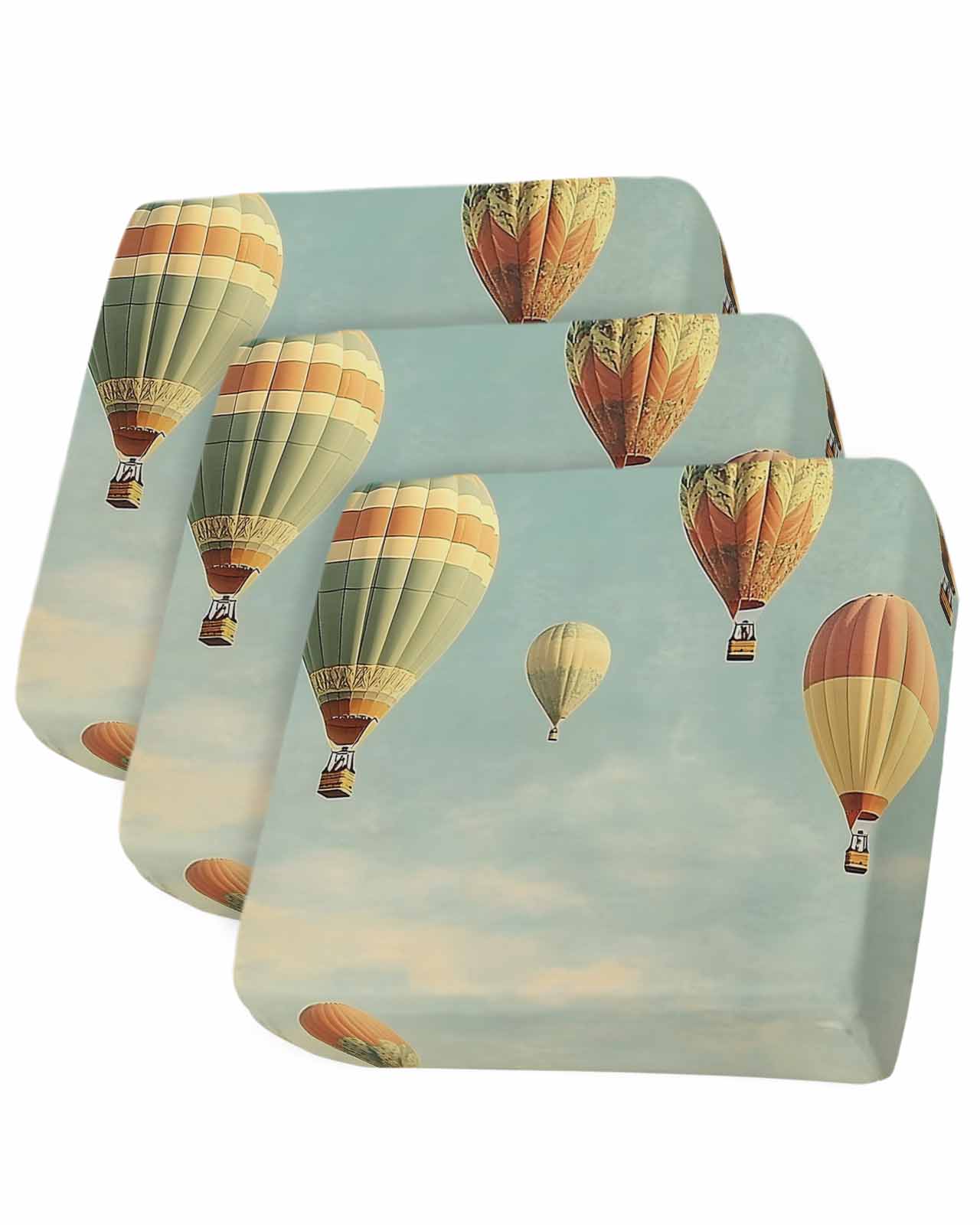 Retro Hot Air Balloon Sofa Couch Cushion Covers Washable, Removable ...