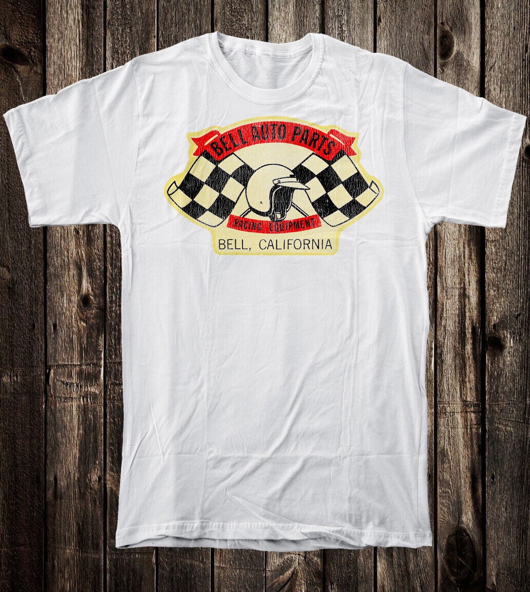 Retro Hot Rod Tee T Shirt Speed Shop Drag Race Racing Bell Auto Parts ...
