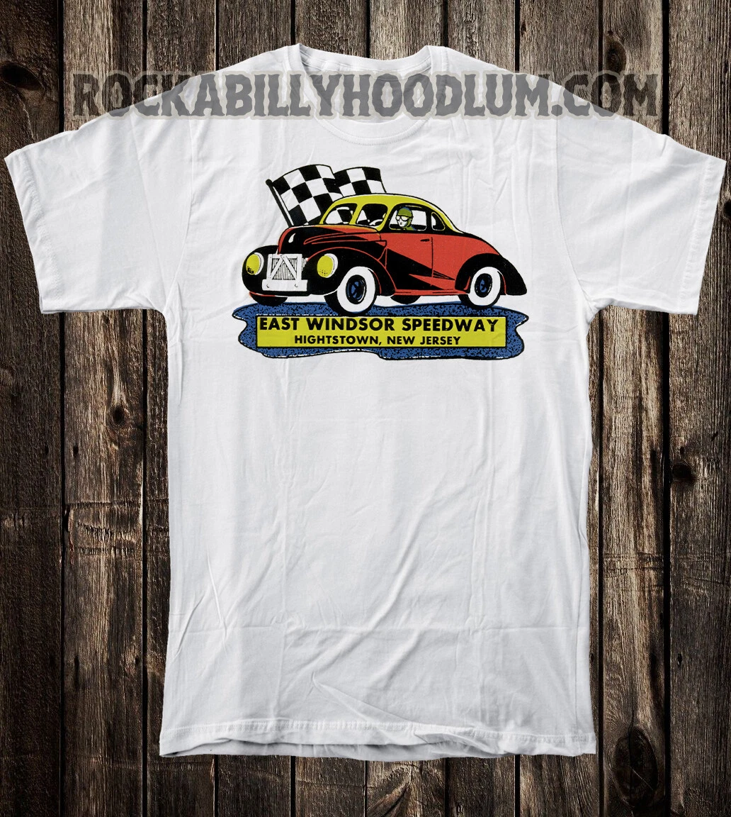 Retro Hot Rod Tee T Shirt Vintage Art DRAG RACE RACING EAST WINDSOR ...