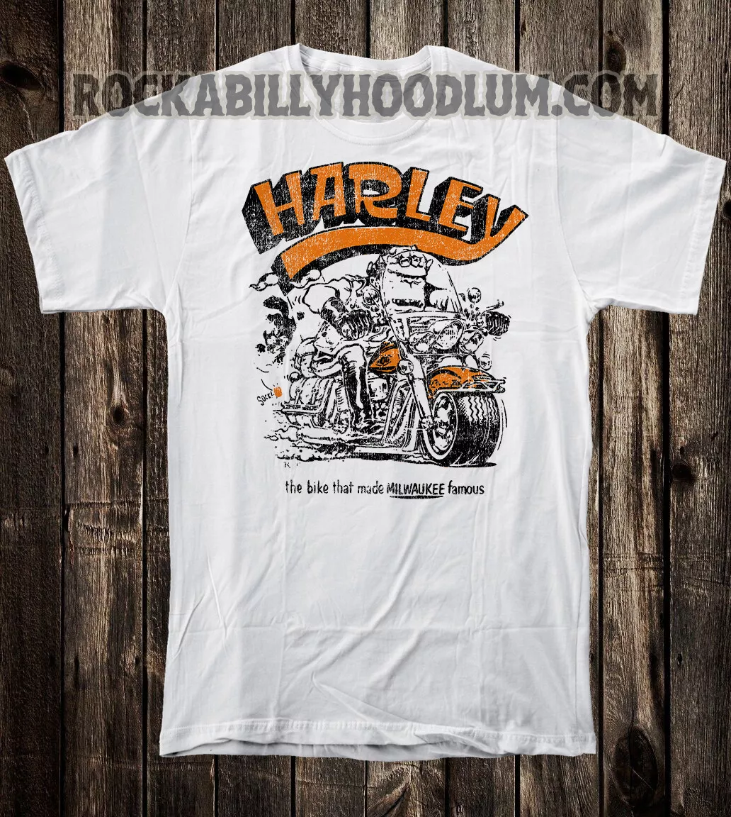 Retro Hot Rod Tee T Shirt Vtg Art Ed Big Daddy Roth Harley Milwaukee ...