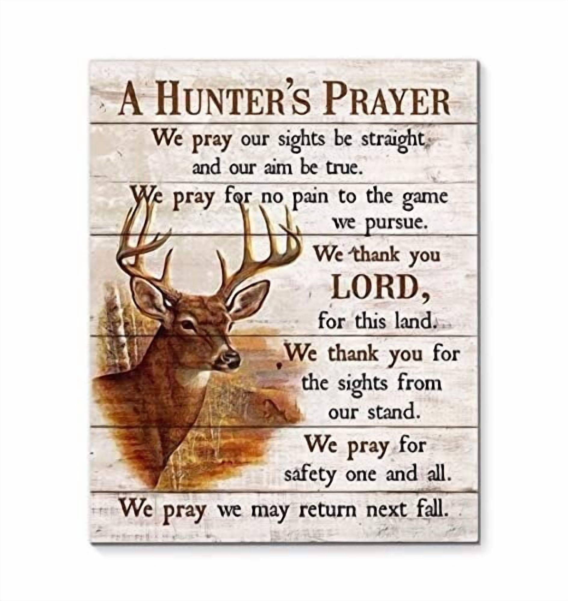 Retro Hunting A Hunter'S Prayer Poster For Garage Yard Home Outdoor ...