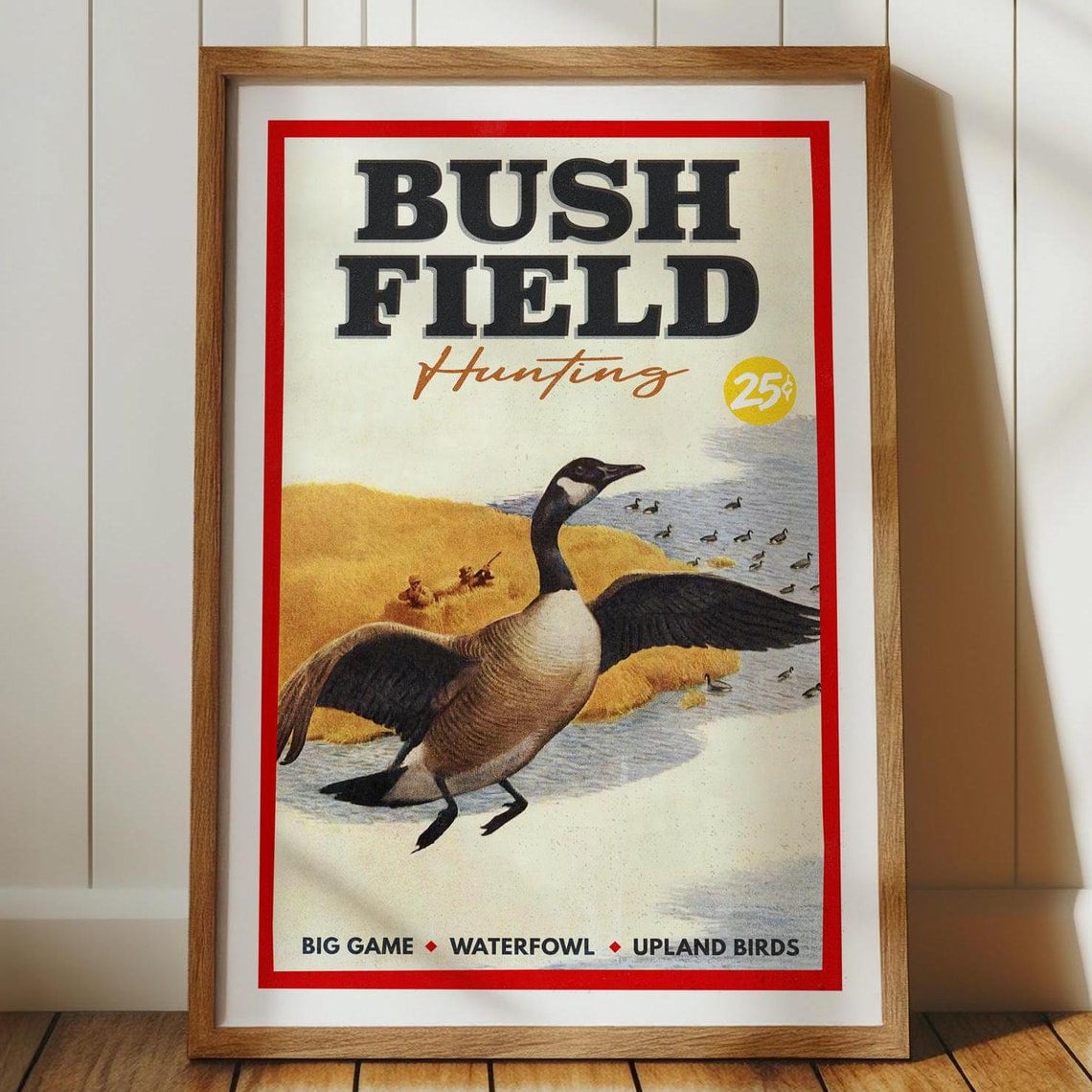 Retro Hunting Art Print Gift For Hunter Waterfowl Bird Art Poster ...