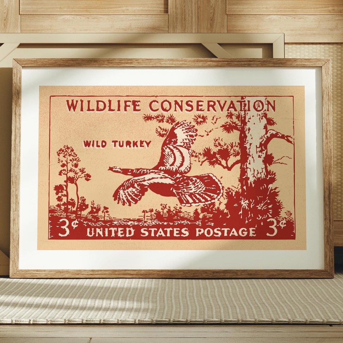 Retro Hunting Art Print Gift For Hunter Wildlife Conservation Poster ...