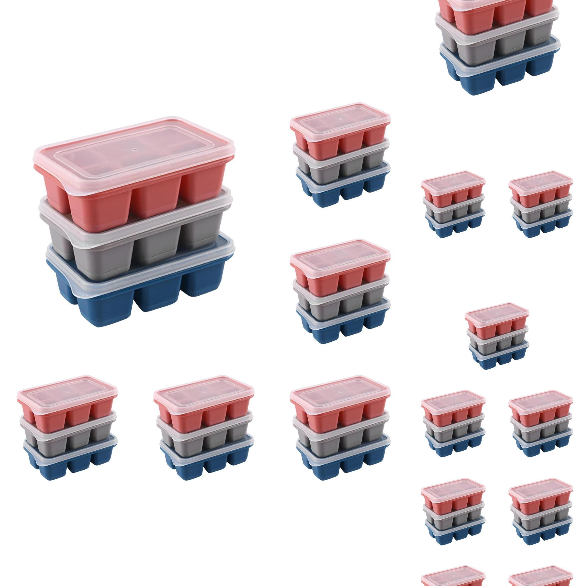 Retro Ice Cube Making Household Silicone Ice Lattice With Lid ...