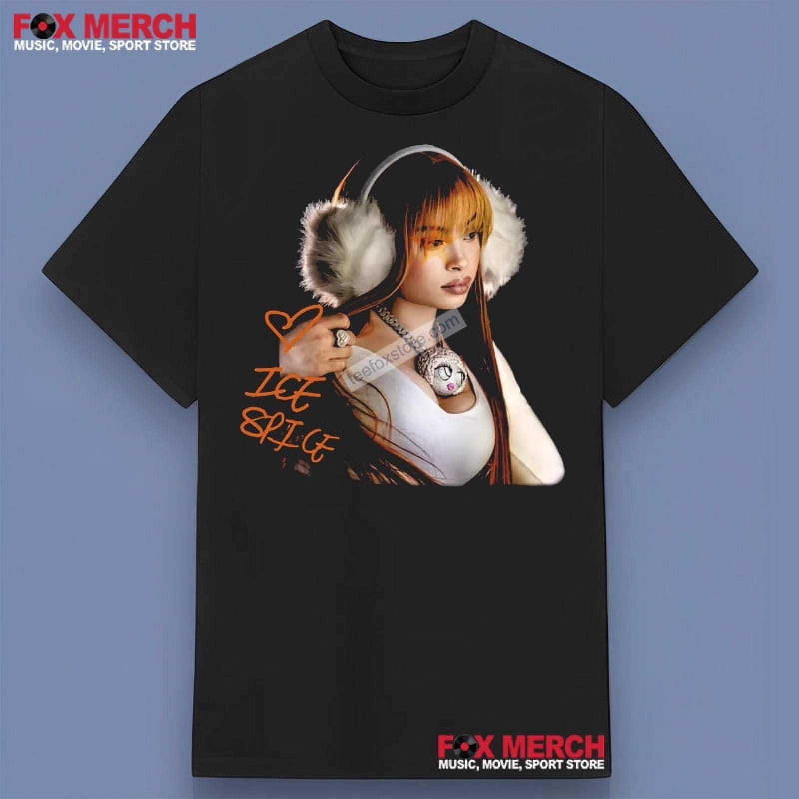 Retro Ice Spice Rapper Music T-Shirts For Fans - Walmart.com