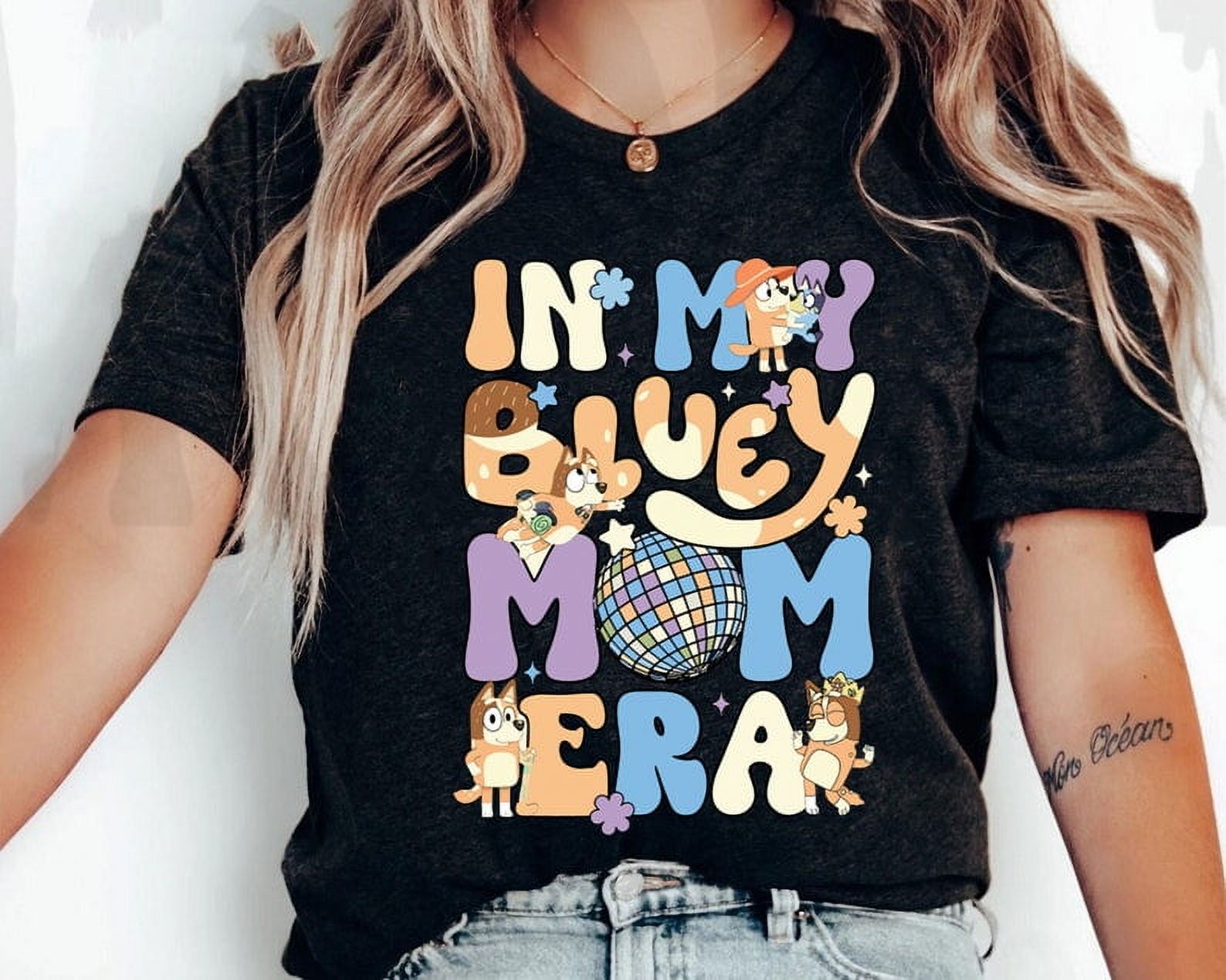 Retro In My Bluey Mom Era Shirt, Vintage 2000s Bluey Cool Mom Club ...