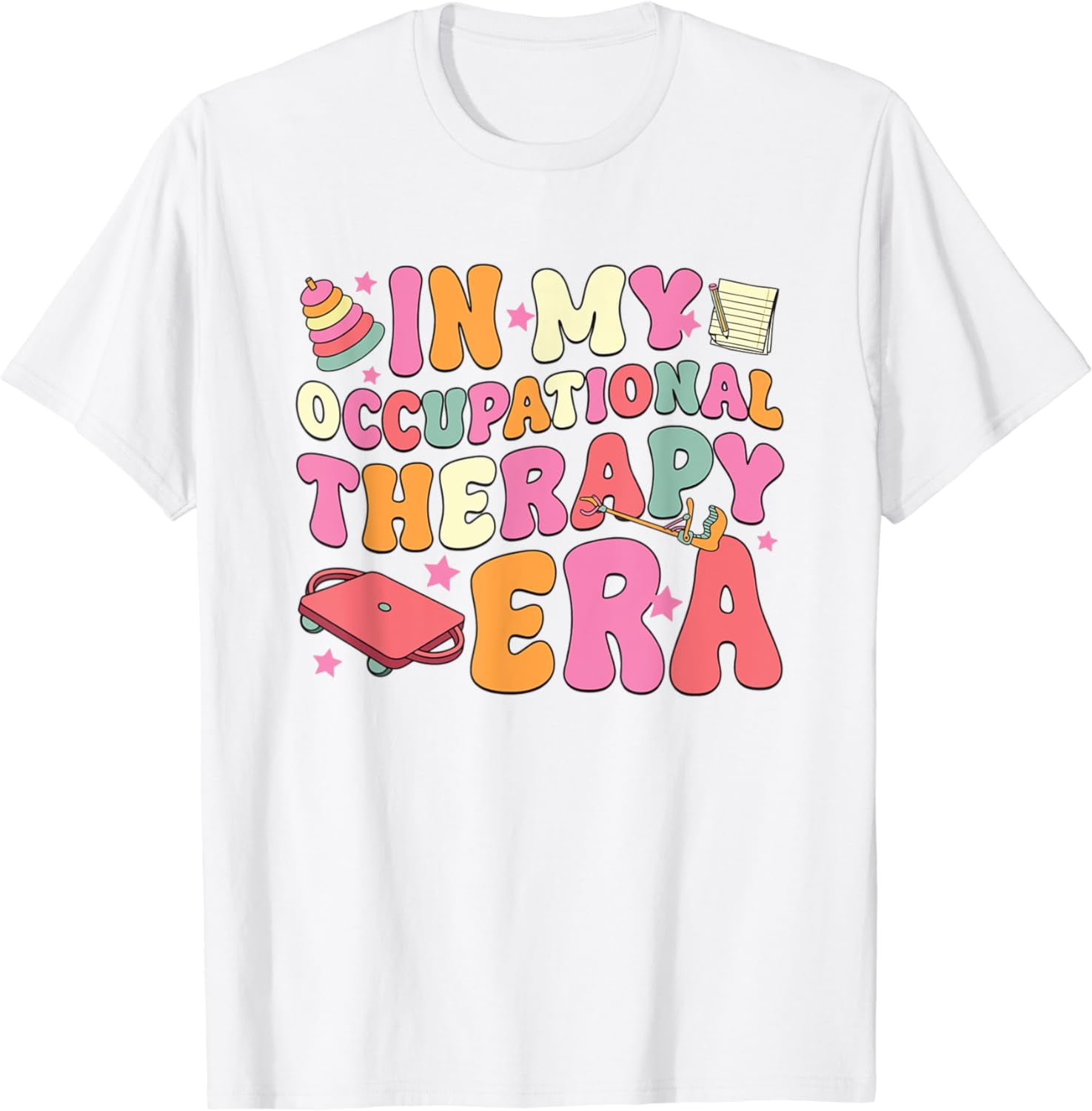 Retro In My Occupational Therapy Era OT OTA Back To School T-Shirt ...