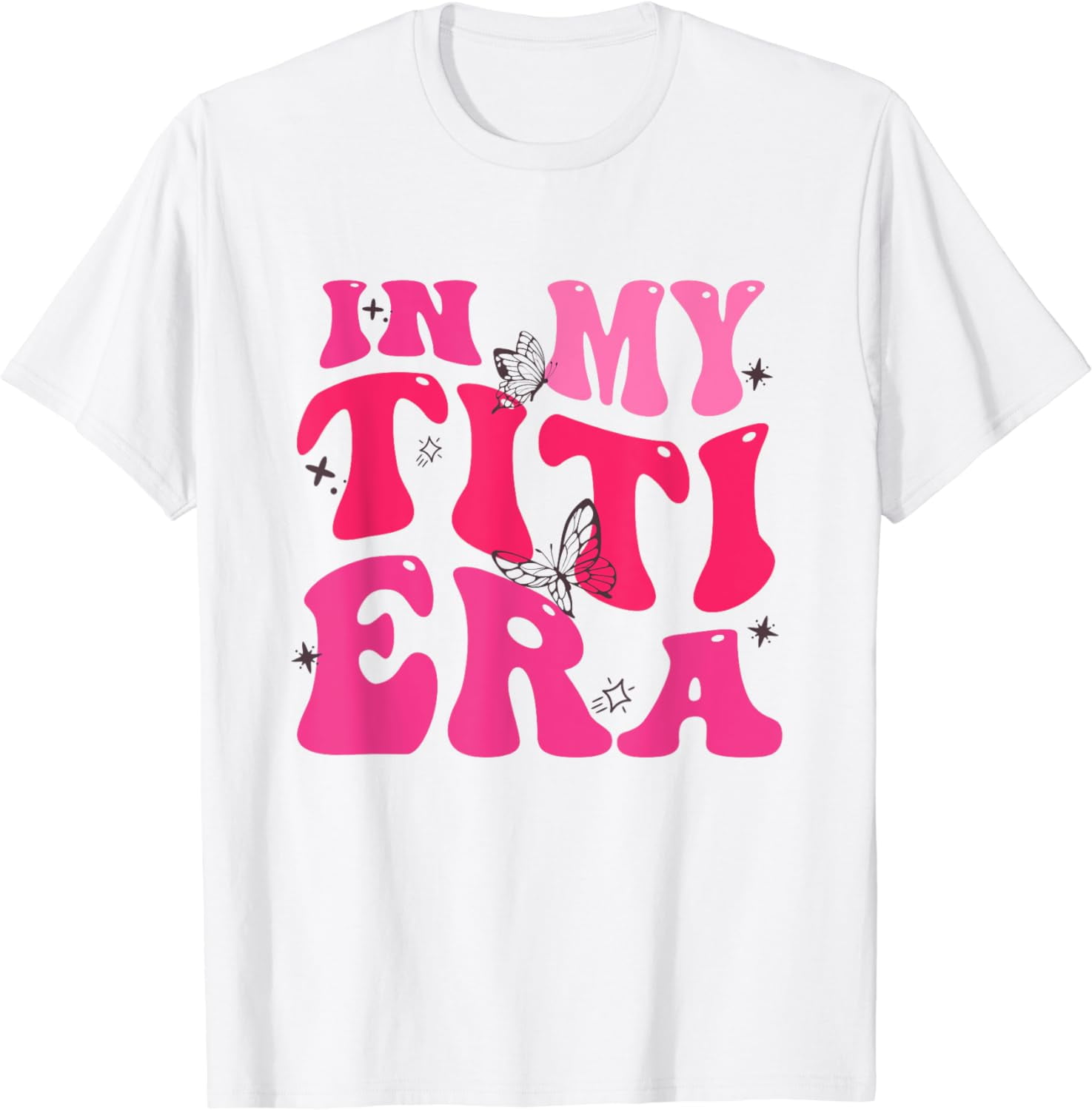 Retro In My Titi Era Gift for Titi Funny Groovy T-Shirt - Walmart.com