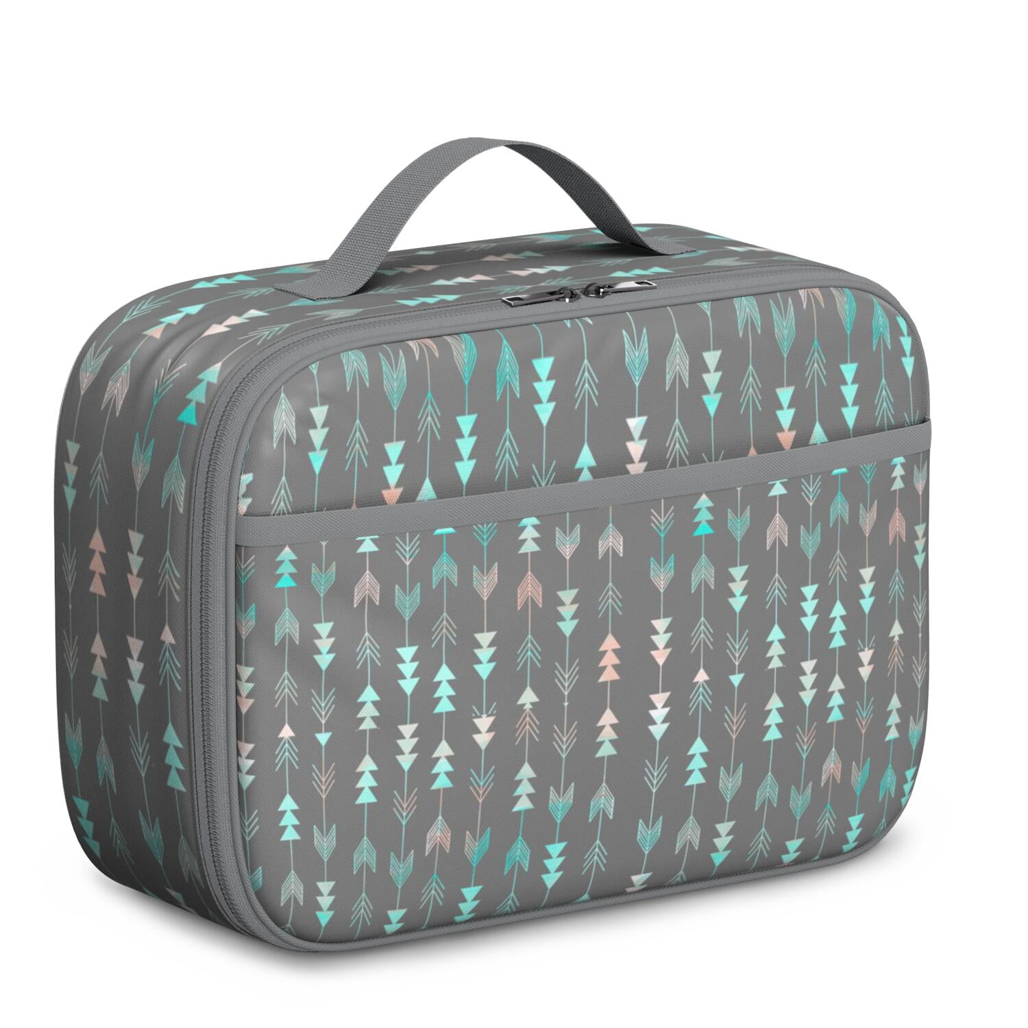 Retro Insulated Lunch Box, Reusable Thermal Lunch Bag with Spill ...