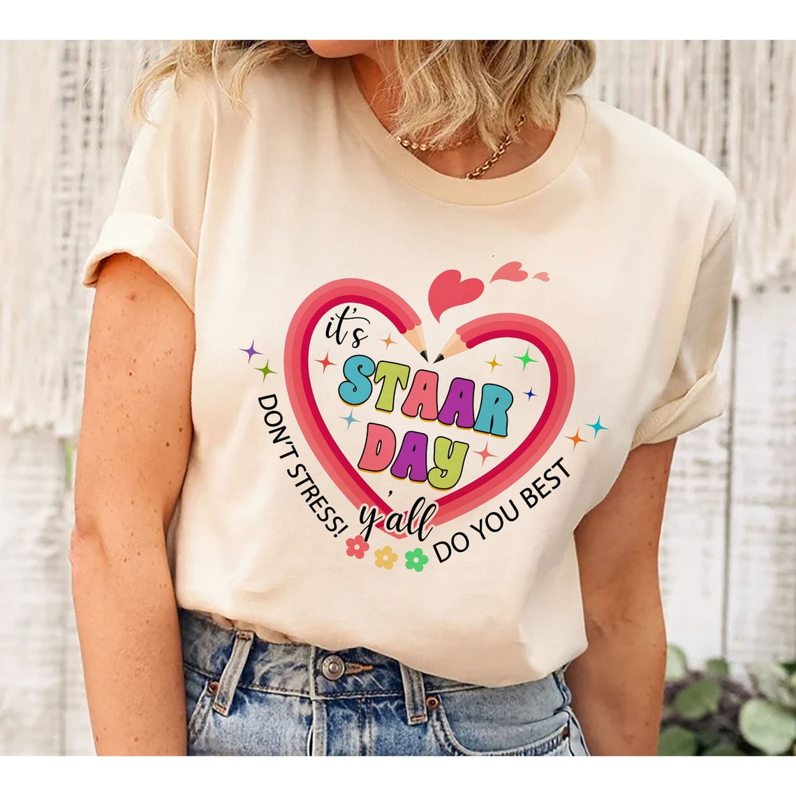 Retro Its Staar Day T Shirt Its Staar Day Dont Stress Do Your Best