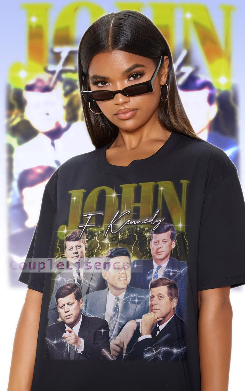 Retro JOHN F KENNEDY Tee | John F Kennedy Homage Fan Tees | John F ...