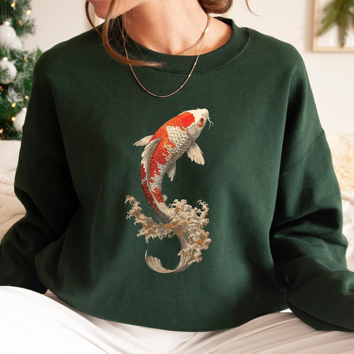 Retro Japanese Koi Fish SweatJapanese SweatJapanese Street Wear ...