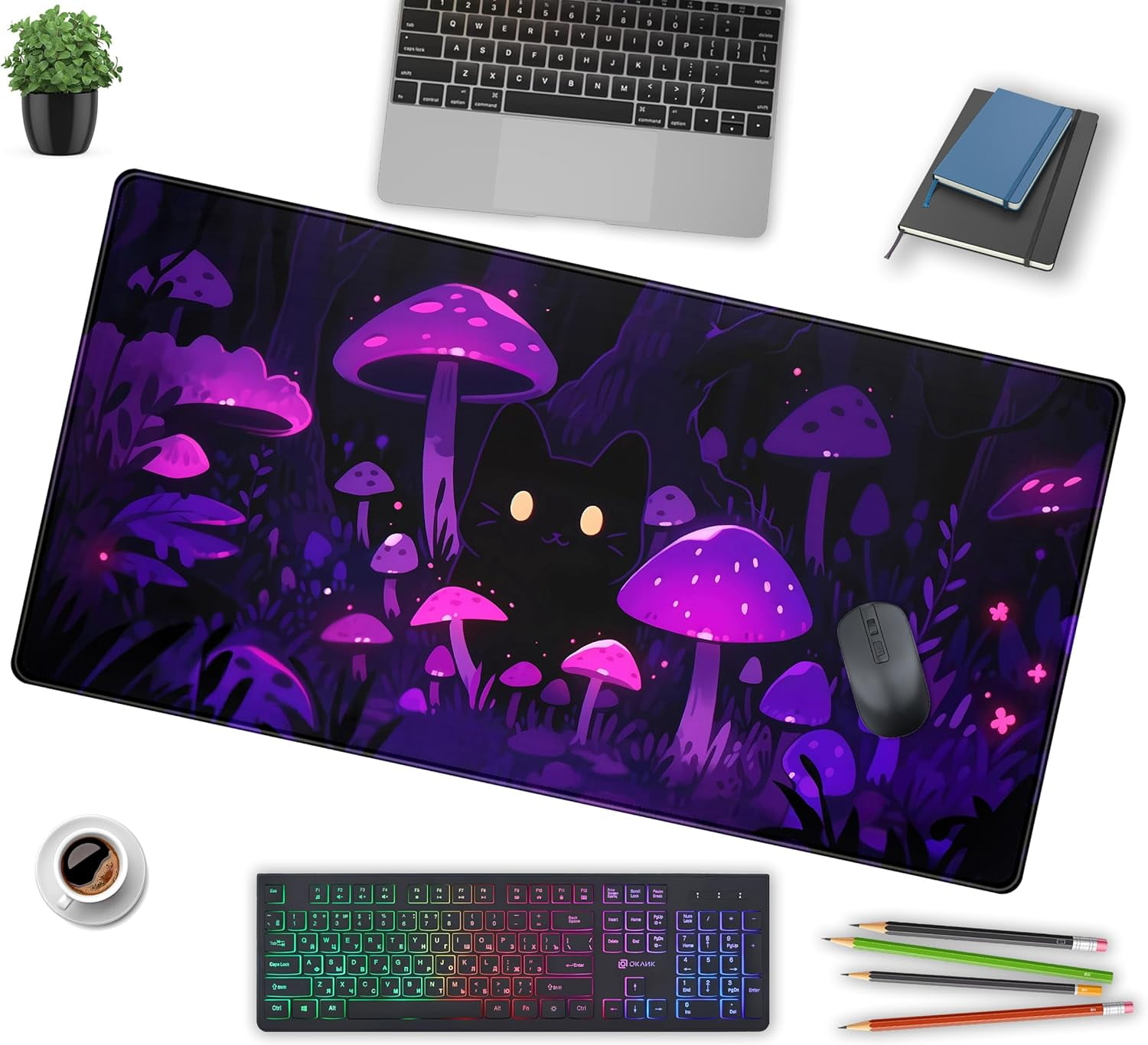 Retro Japanese Samurai Desk Mat XXL Large Mouse Pad Gaming Mousepad ...