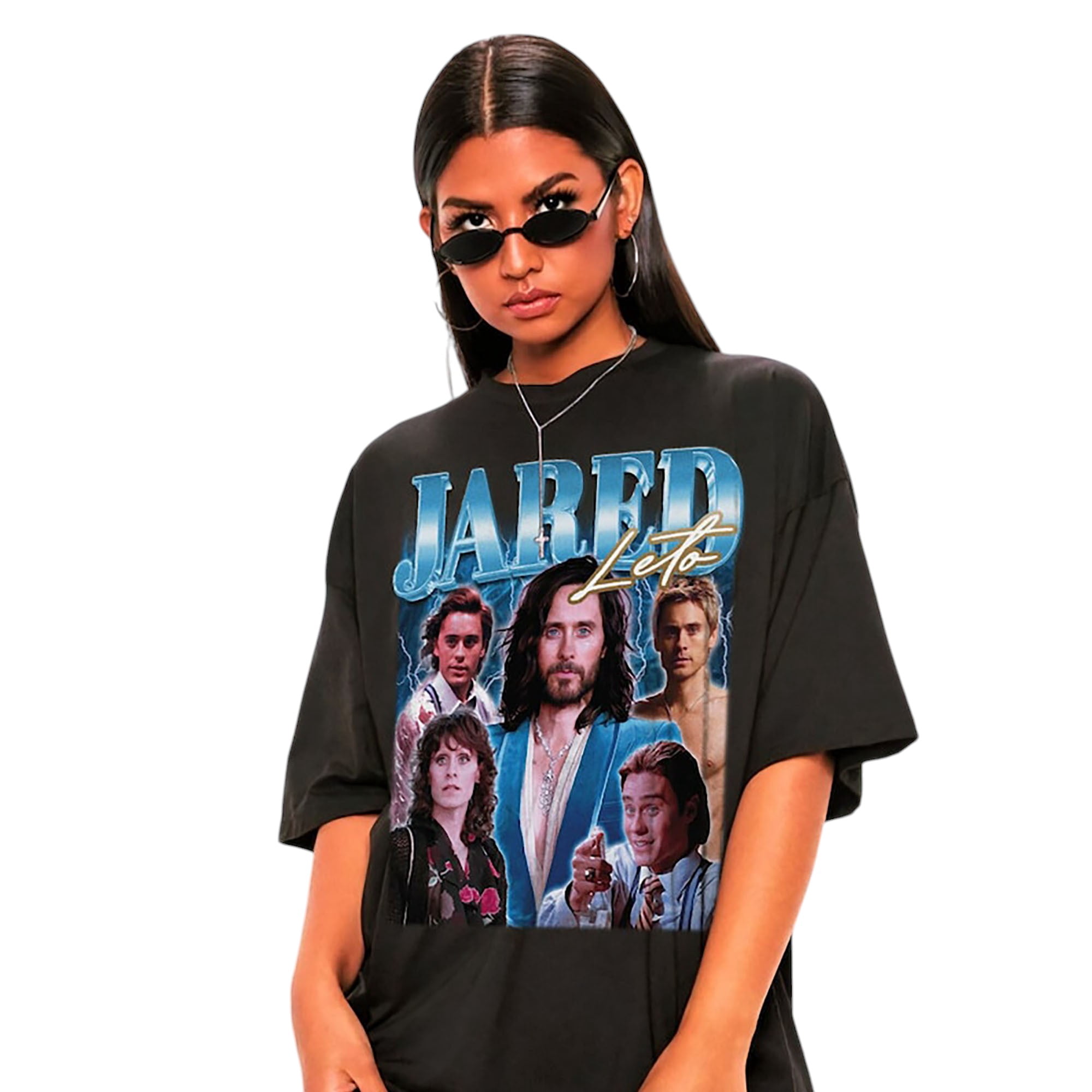 Retro Jared Leto Vintage T-Shirt, Cult Film Star Tribute Tee - Walmart.com