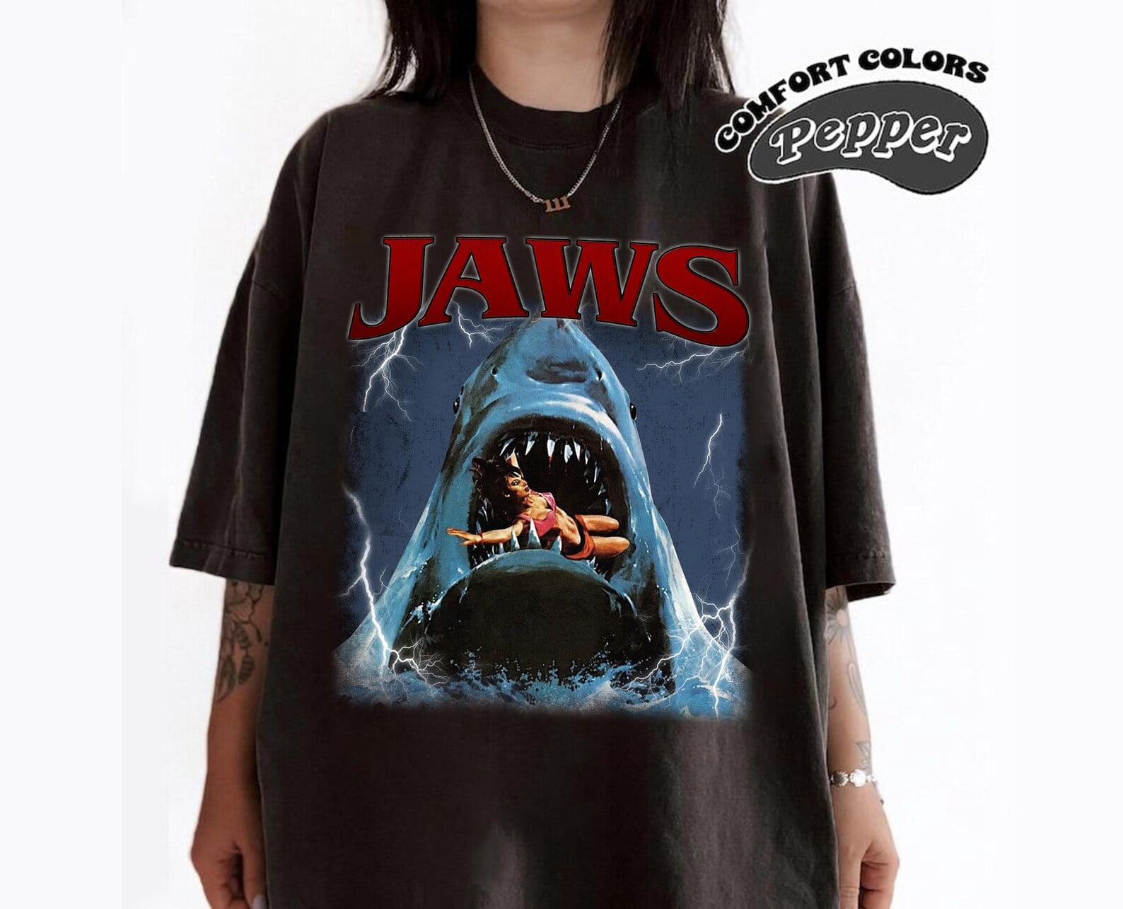 Retro Jaws Movie T-Shirt, Comfort Colors Shirt, Jaws Merchandise ...