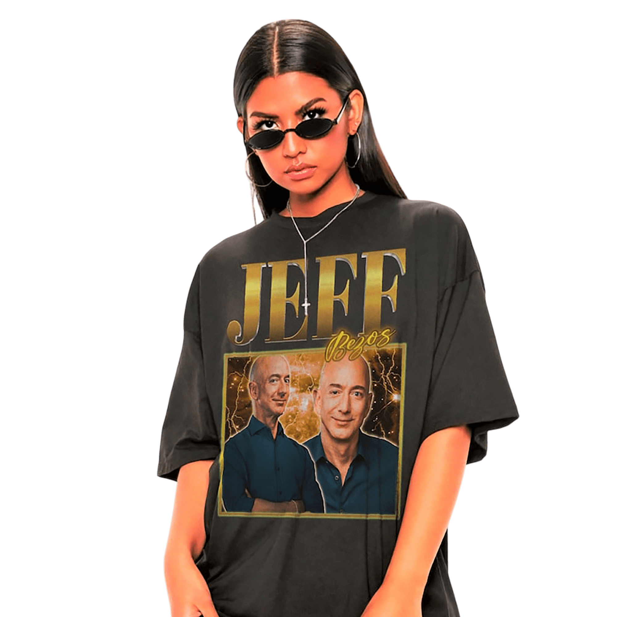 Retro Jeff Bezos Unisex Classic 2D T-Shirt - Amazon Founder ...