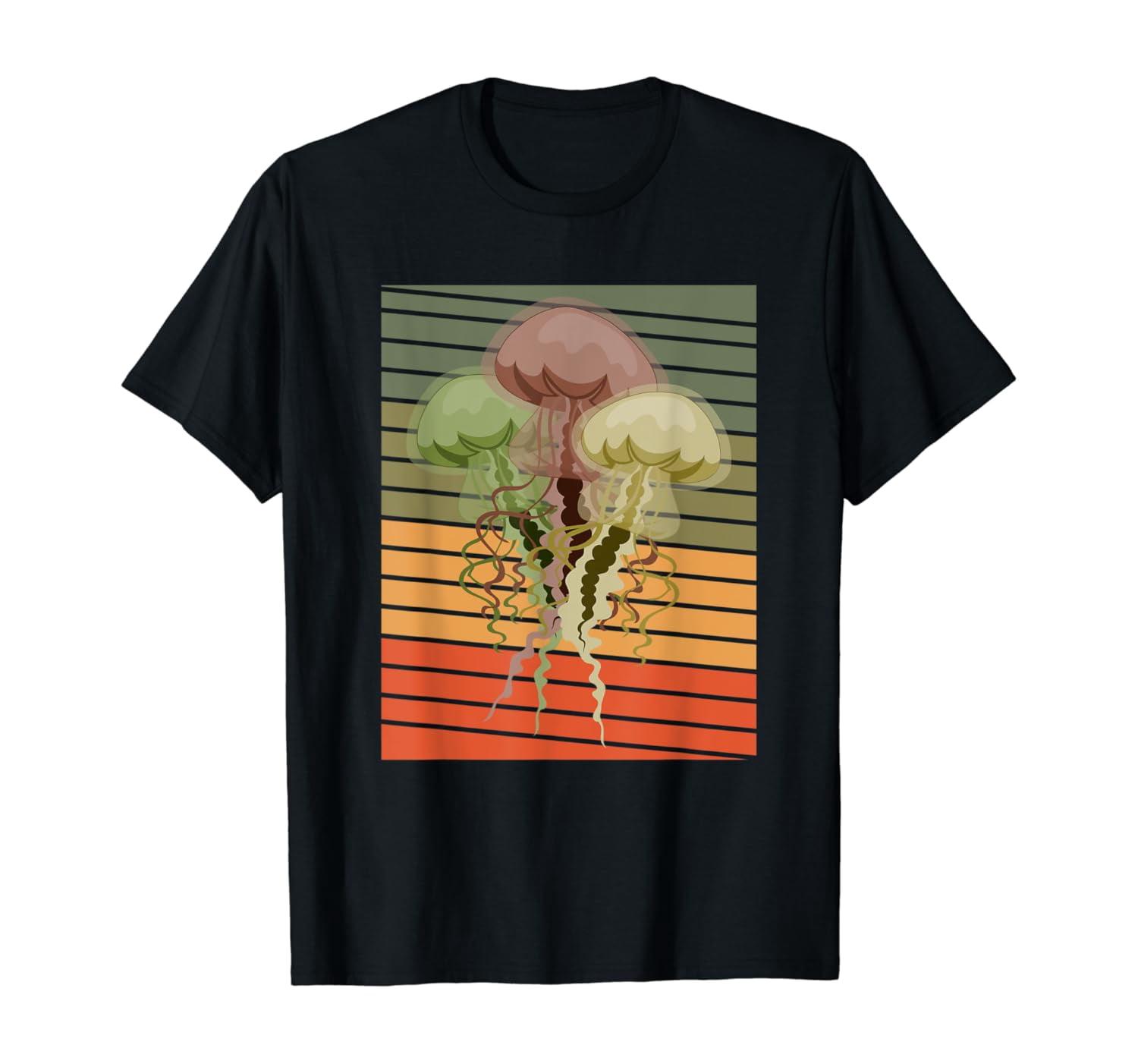 Retro Jellyfish T-Shirt Jellyfish Sea Animal Aquarist Gift Idea ...