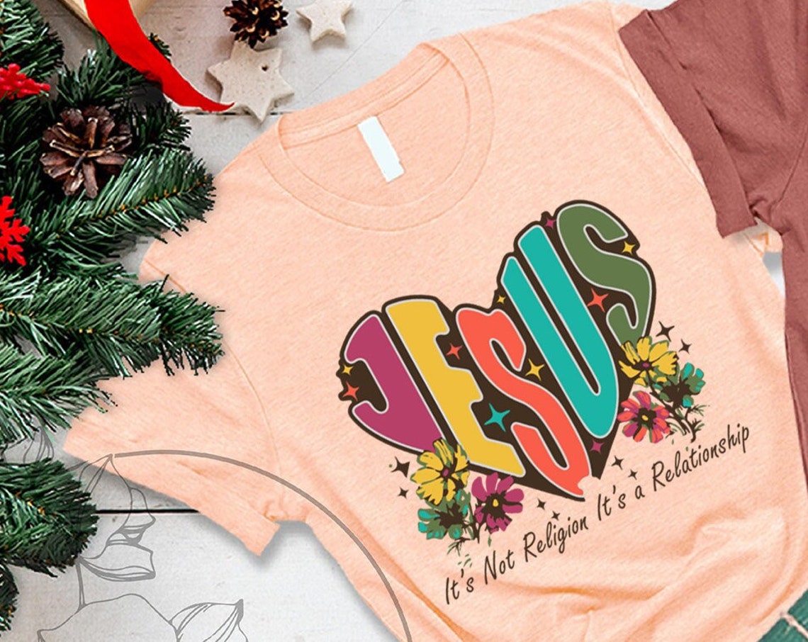 Retro Jesus Shirt,Christian Gift,Love Jesus Tshirt,Religious Gifts ...