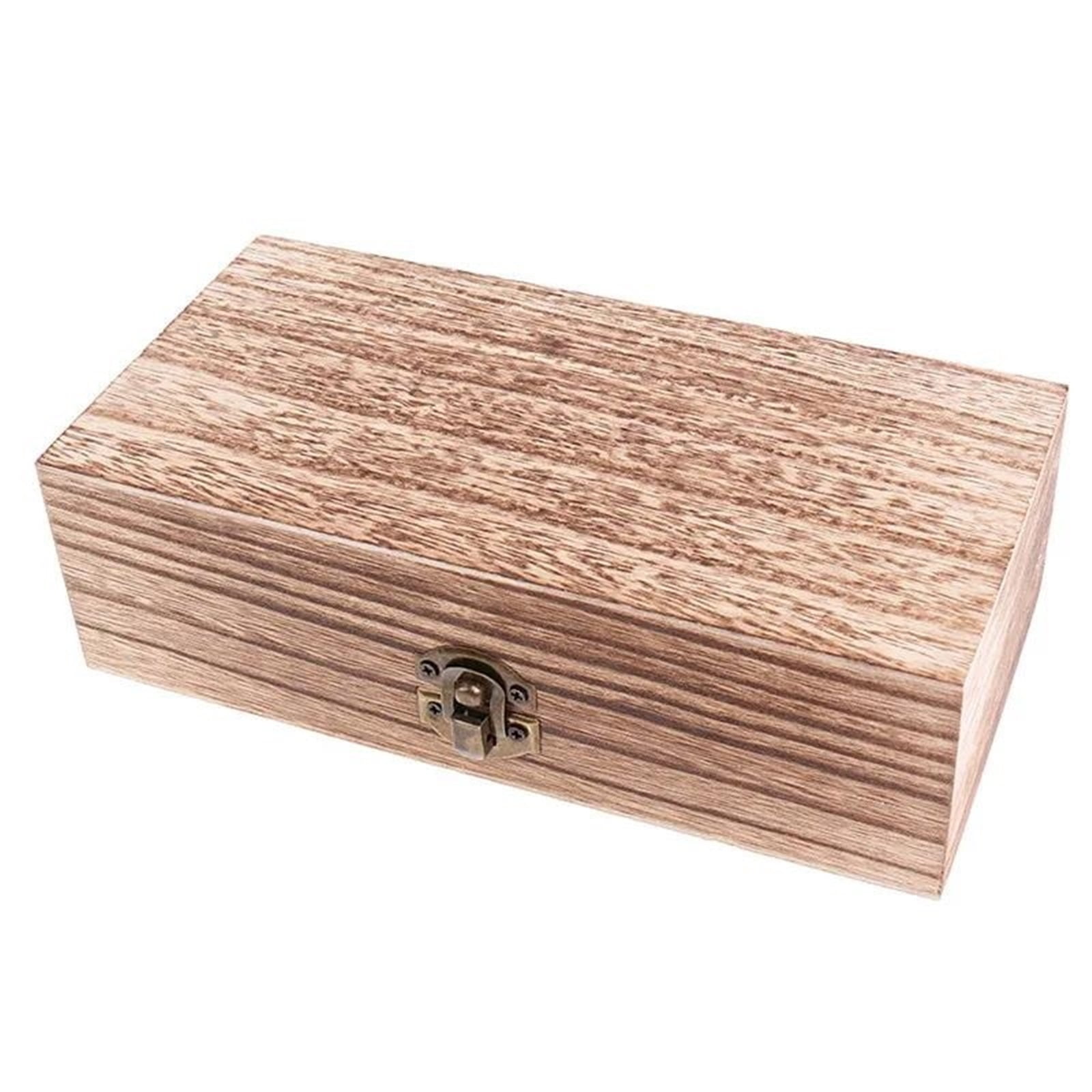 Retro Jewelry Box Desktop Wood Clamshell Storage Hand Decoration Wooden ...