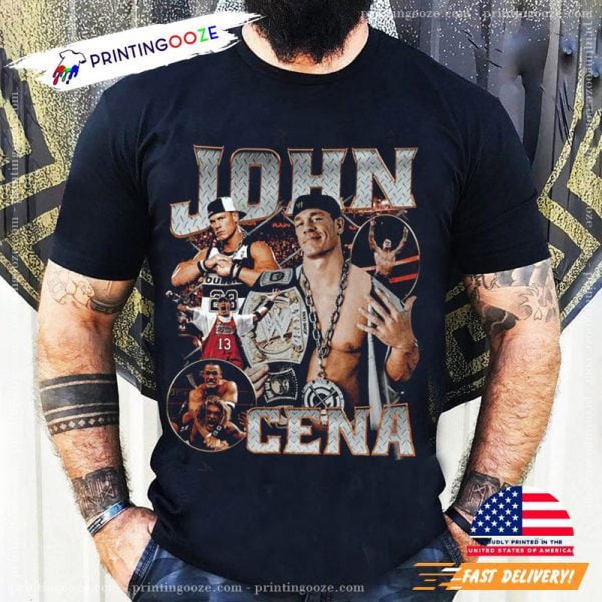 Retro John Cena WWE T-Shirt – Vintage 90s Wrestling Graphic Tee ...