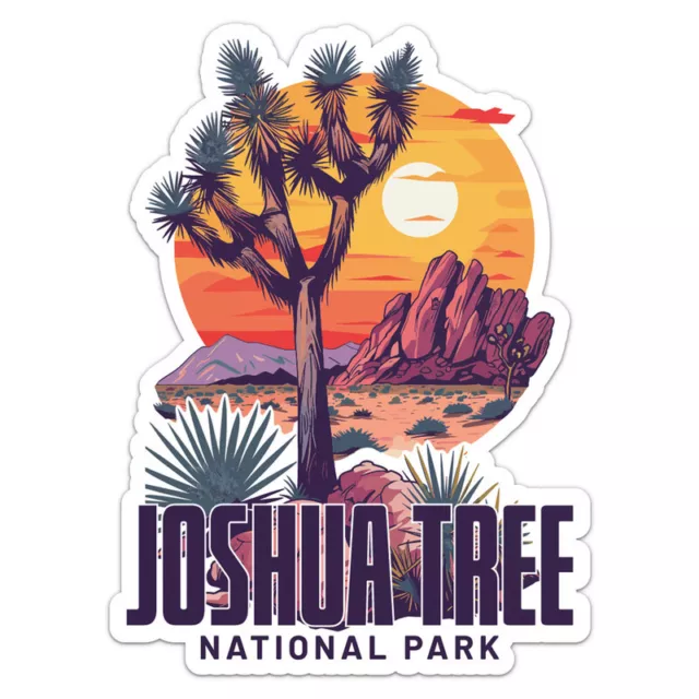 Retro Joshua Tree National Park Sticker Phone Decal Water Bottle ...