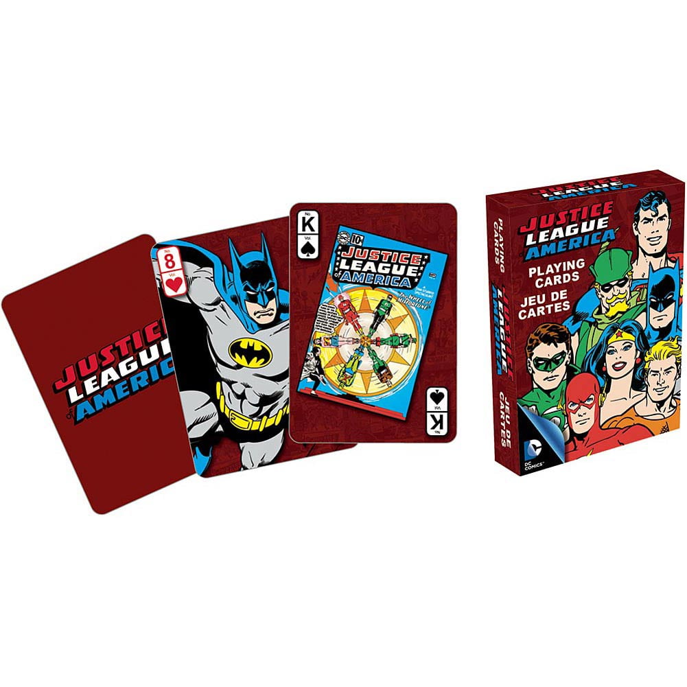 Retro Justice League Playing Cards, Cartoons | Comics by NMR Calendars ...