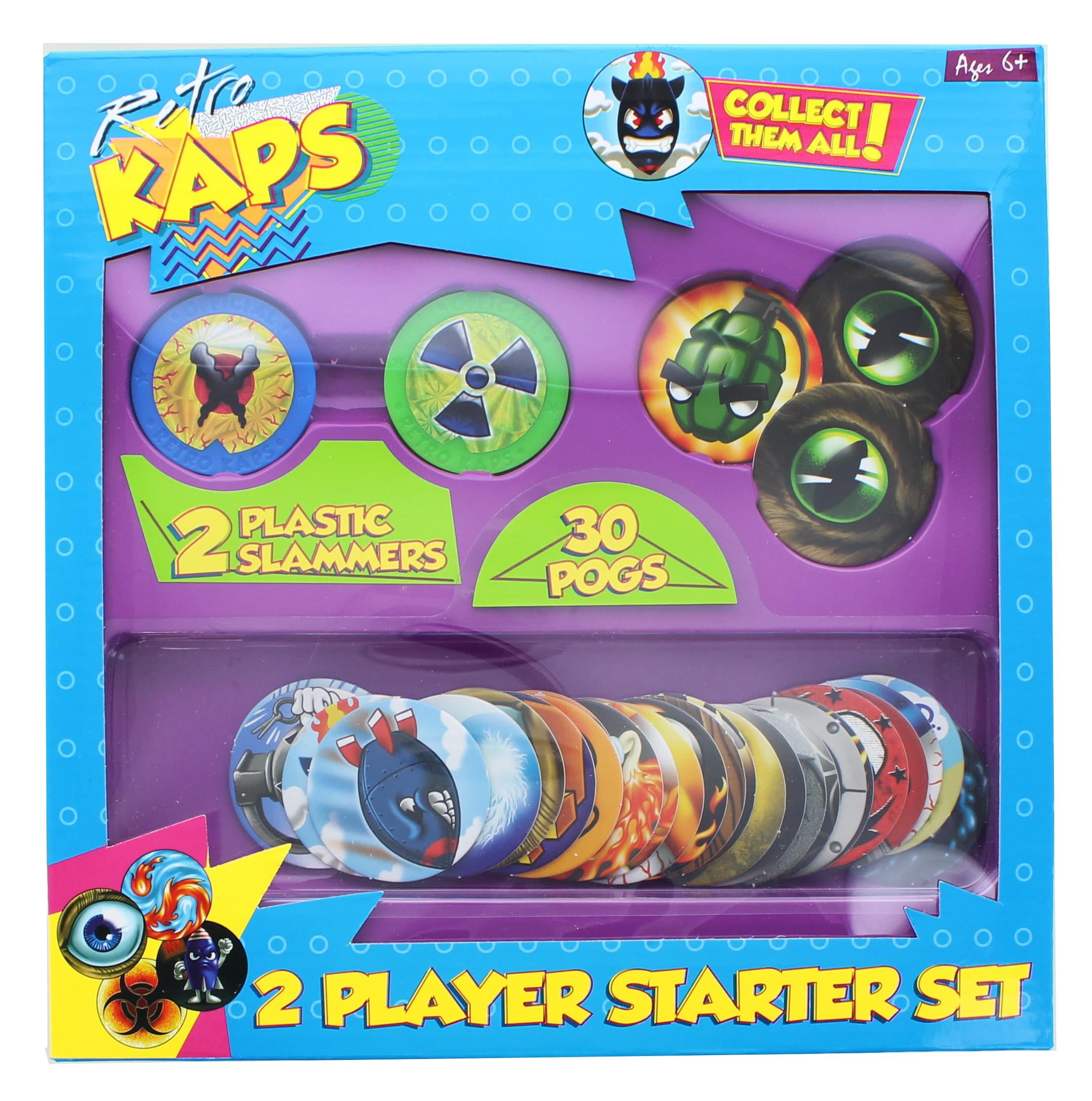 Retro KAPS 2 Player Starter Kit - Classic 90's POGS Game for Kids and ...