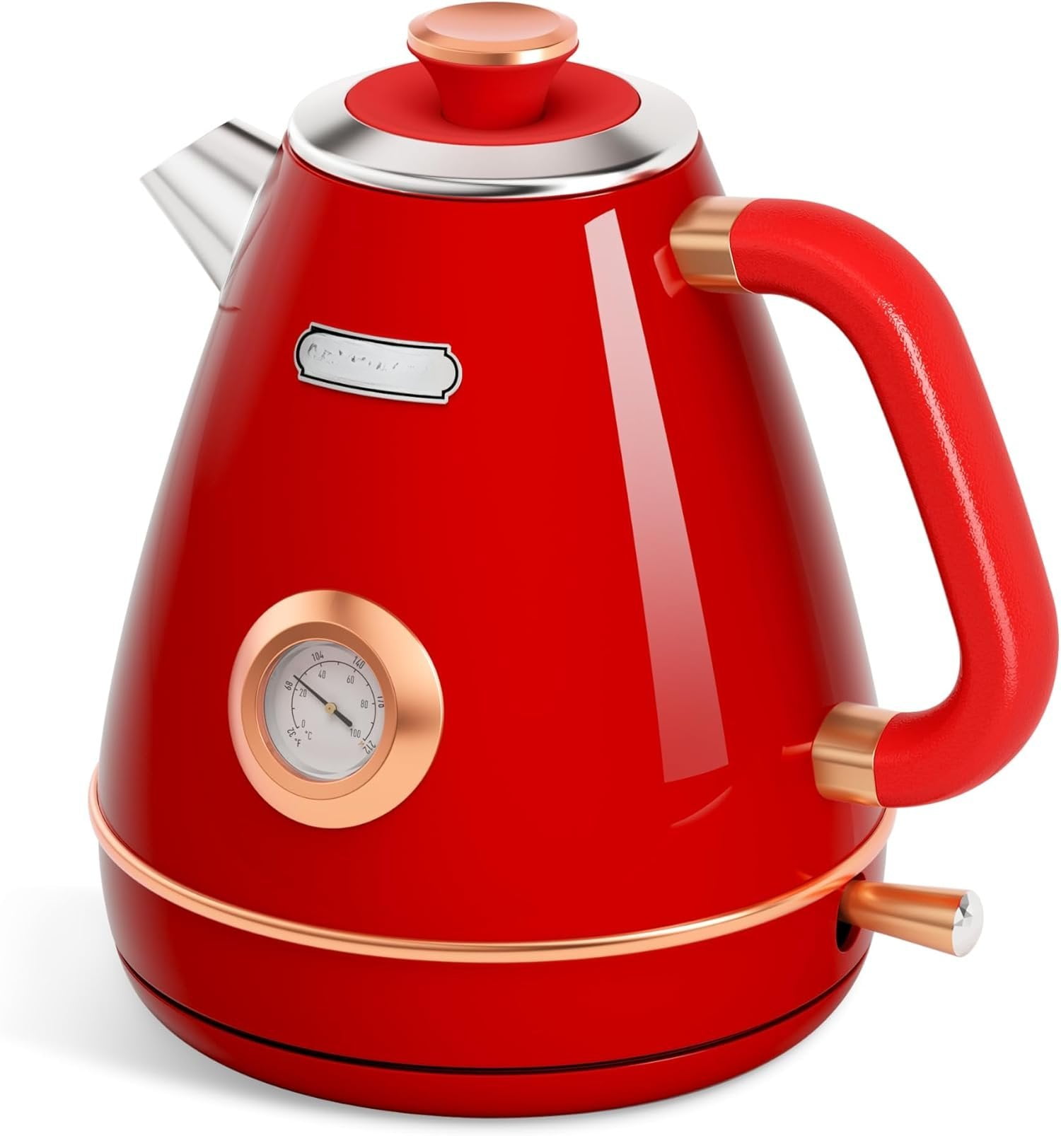Retro Kettle - 1.7 Liters / 57.5 Ounces Kettle with , Stainless ...