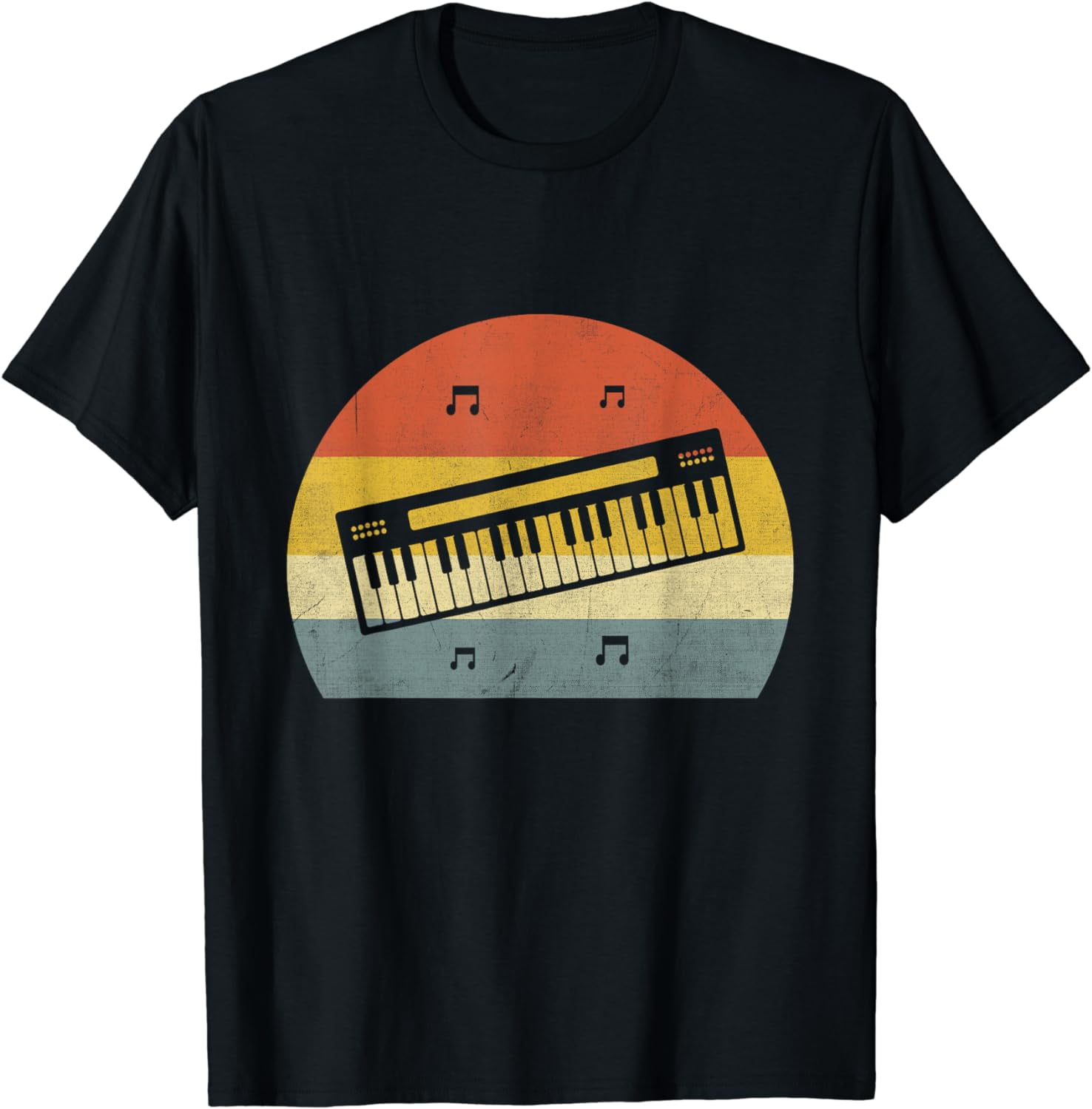 Retro Keyboard Pianist Piano Player Pianists Keyboardist T-Shirt ...