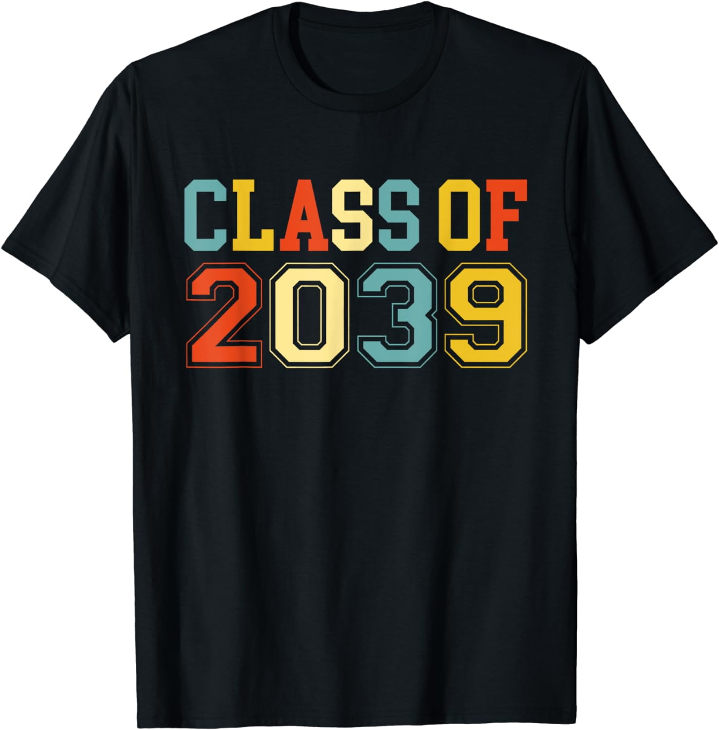 Retro Kindergarten To Graduation Class of 2039 grow with me T-Shirt ...