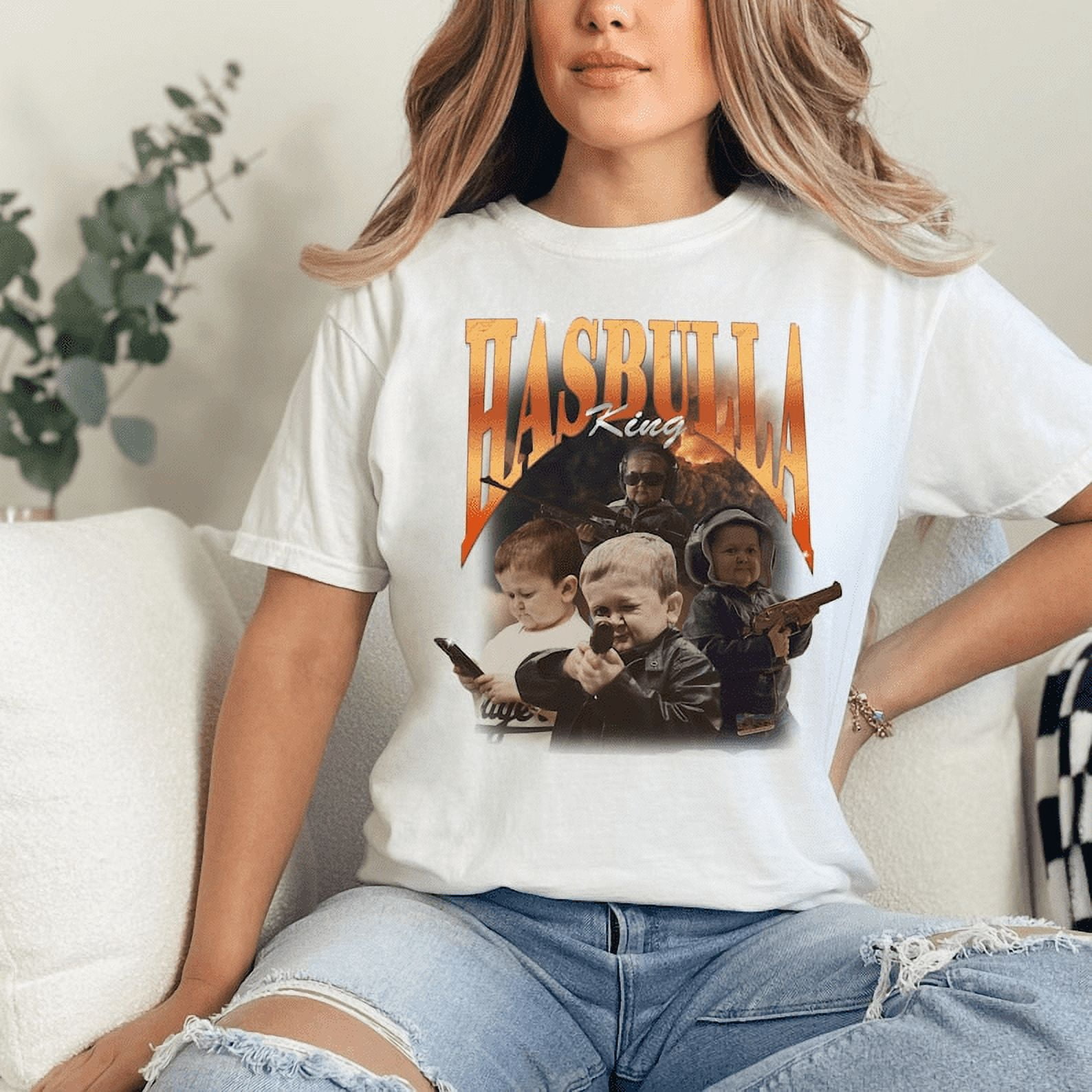 Retro King Hasbulla Shirt -King Hasbulla Tshirt,Hasbulla Homage Shirt ...