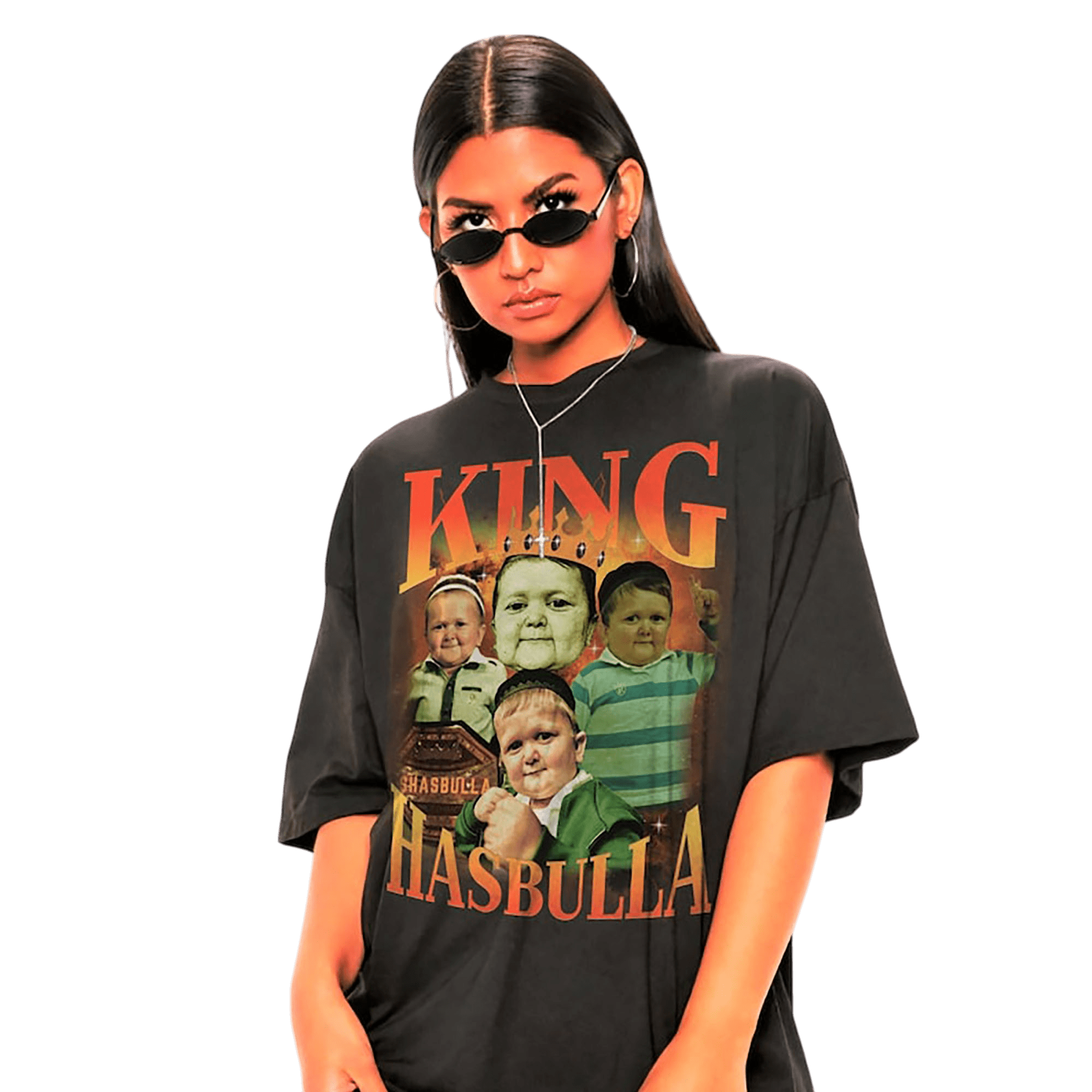 Retro King Hasbulla Vintage T-Shirt, Hilarious Homage & Meme Tribute ...
