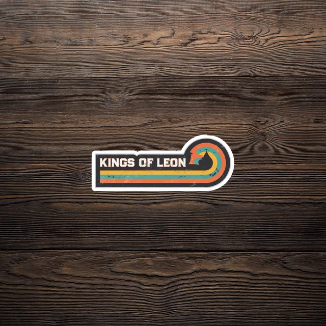 Retro Kings Of Leon Sticker - Vintage Band Logo Decal For Laptops ...