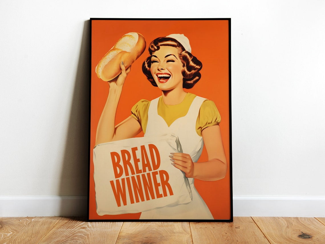 Retro Kitchen Wall Art Funny Style 50S 60S Poster Funny Prints Retro ...