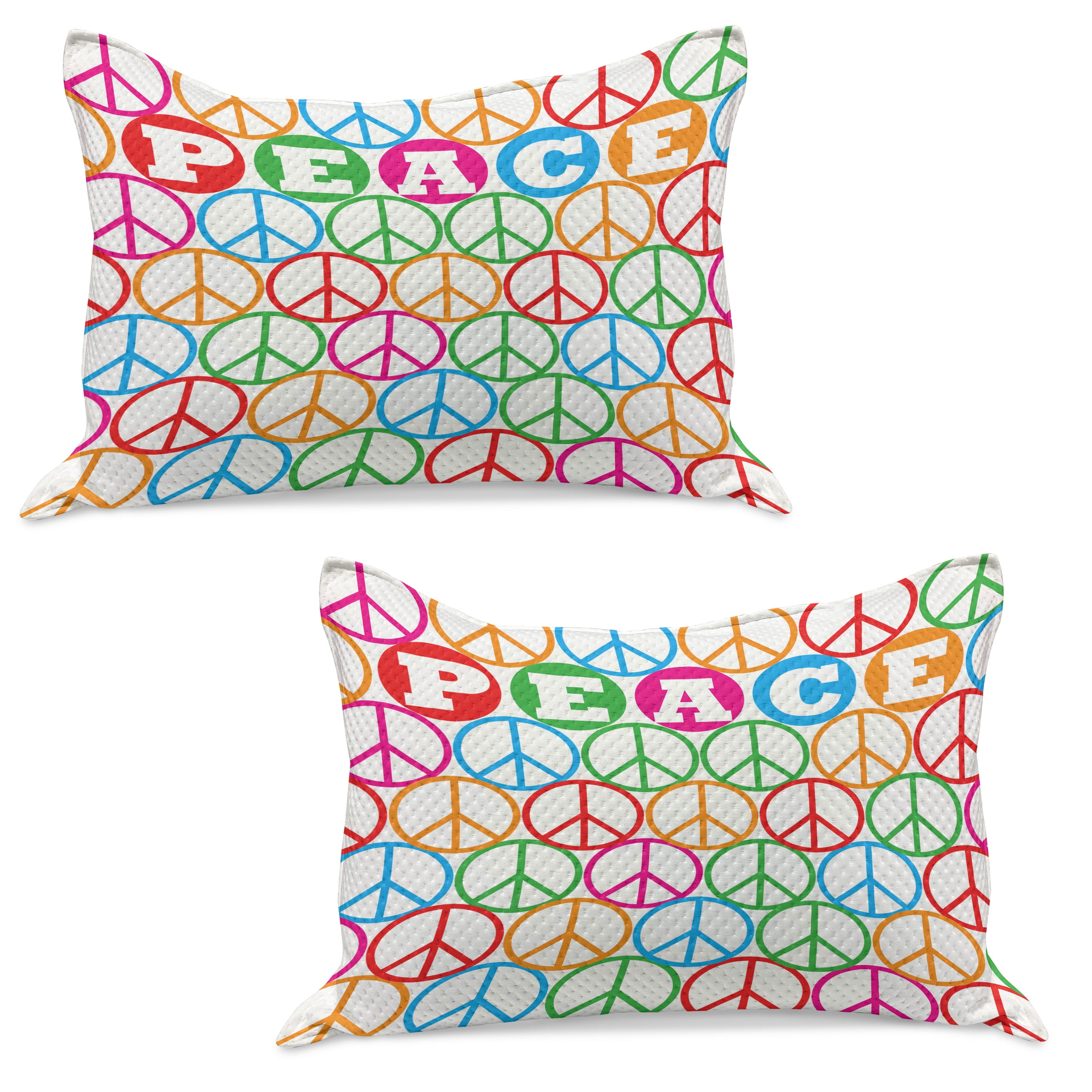 Retro Knitted Quilt Pillowcover Set of 2, Colorful Internationally ...