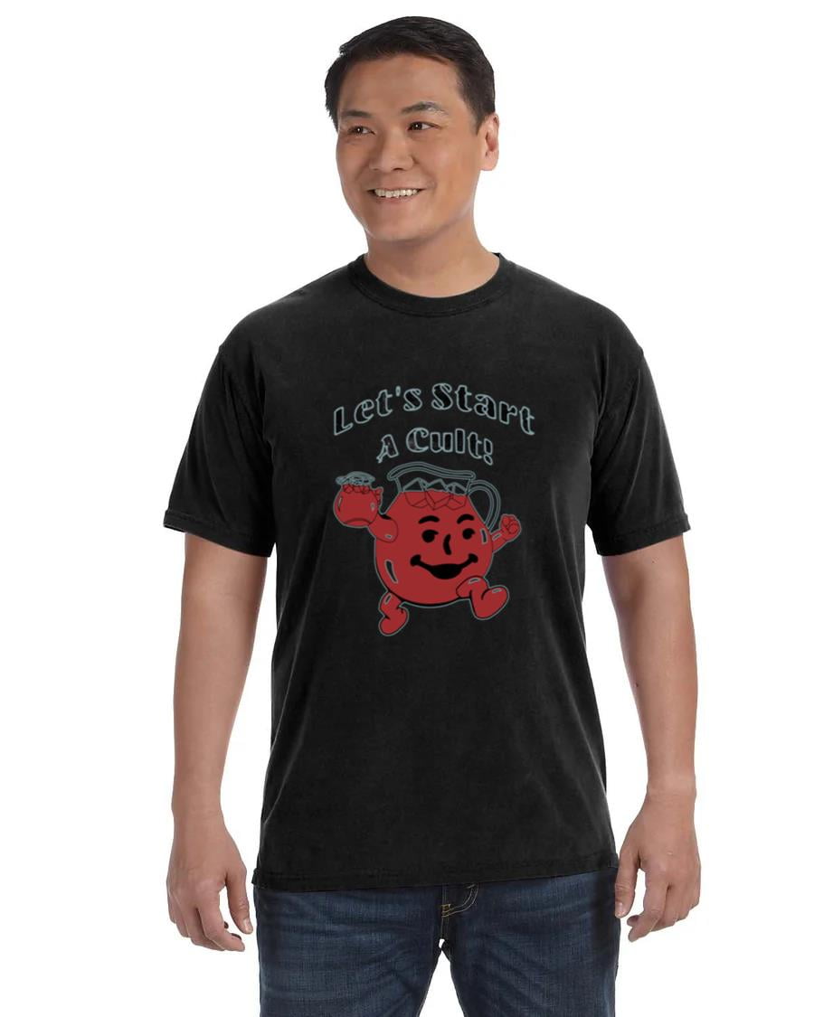 Retro Kool Aid Man Let's Start A Cult Funny Meme Comfort Color T-Shirt, for men & women, up to ...