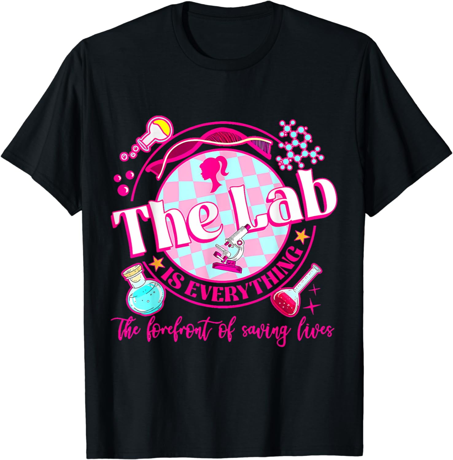 Retro Lab Week 2024 Group Medical Lab Science Saving Lives T-Shirt ...
