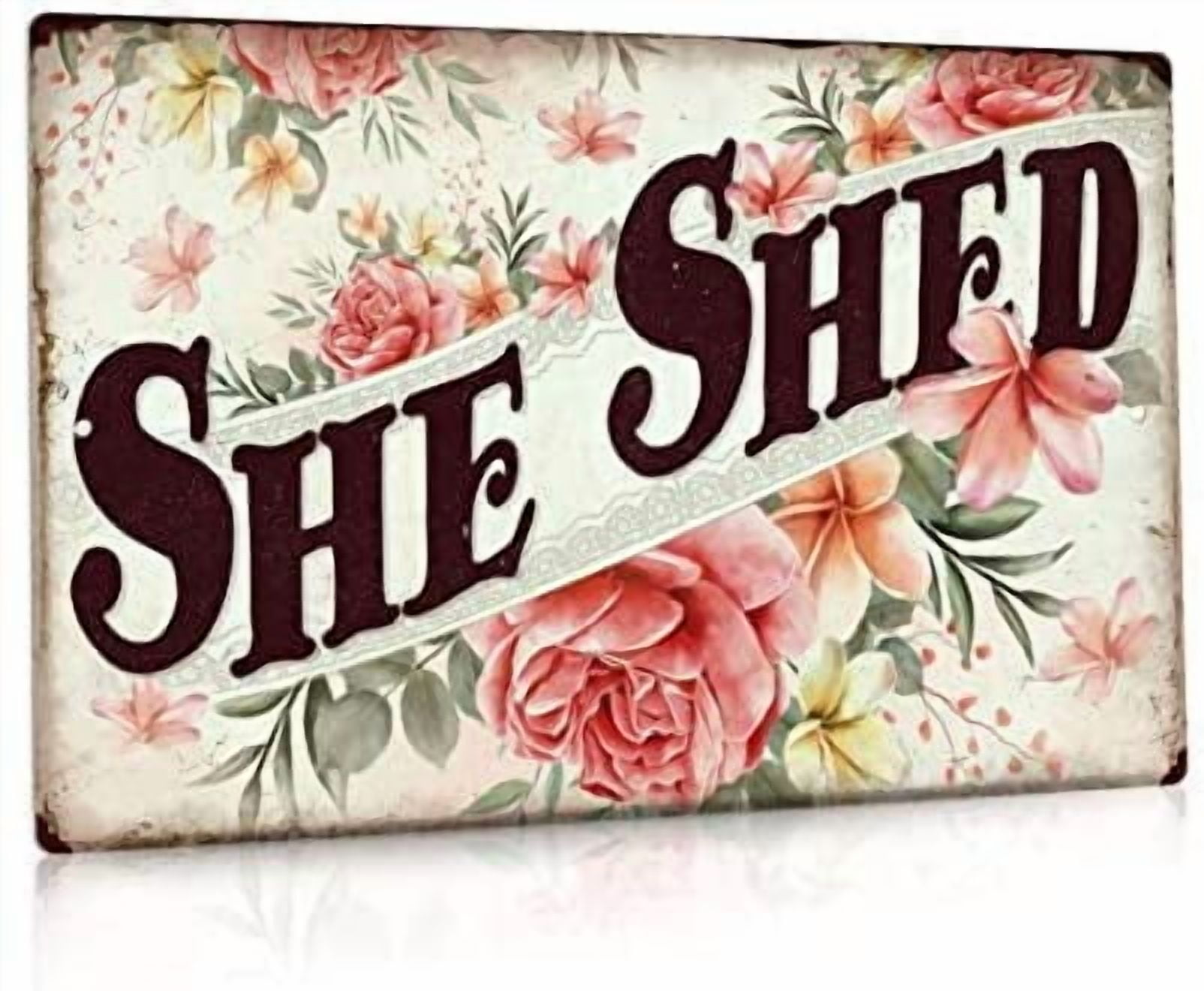 Retro Ladies Room Wall Decoration Metal Aluminum Sign She Shed Living ...