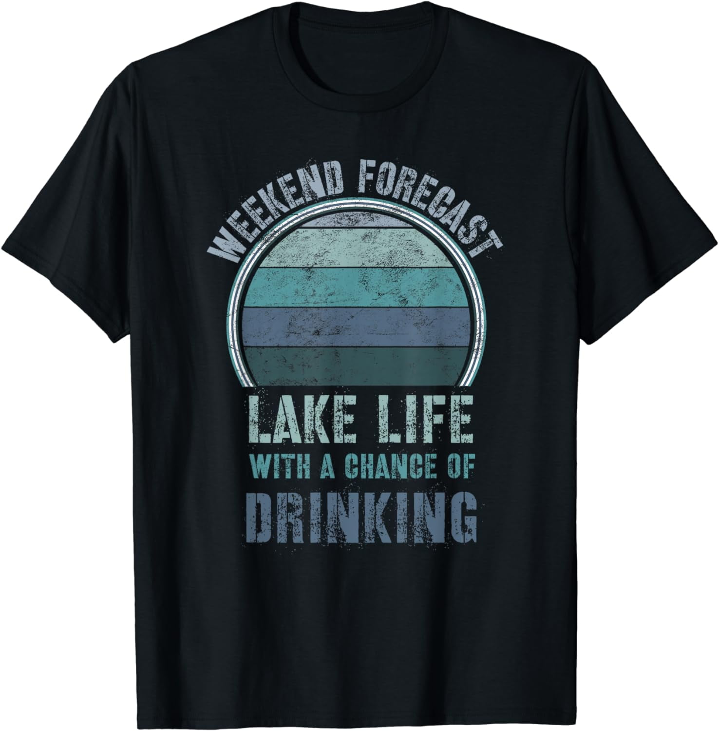 Retro Lake Life Apparel Lake Lover Weekend Forecast Drinking T-Shirt ...