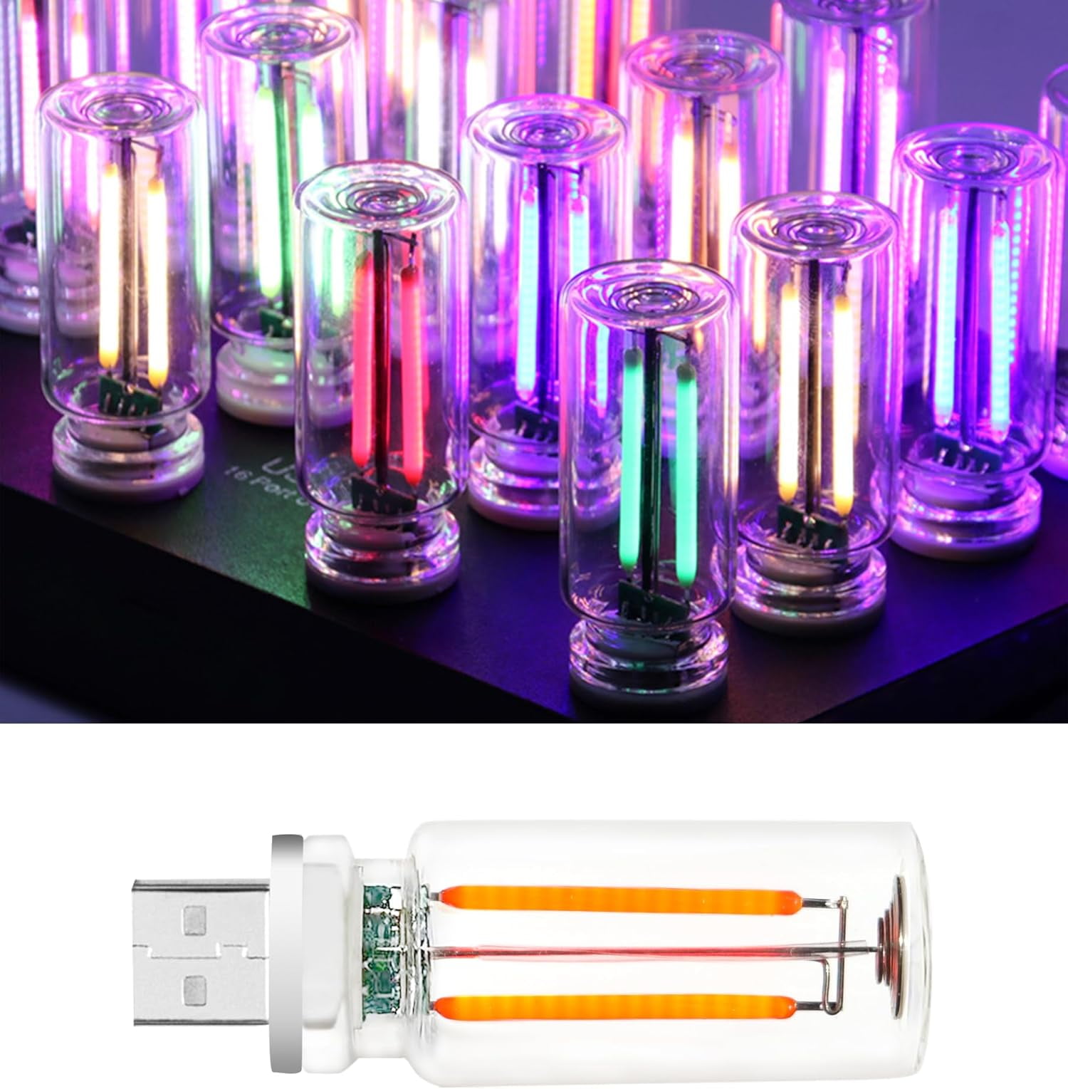 Retro Lamp, Touch-Control Portable Ambient Light, Night Lights ...