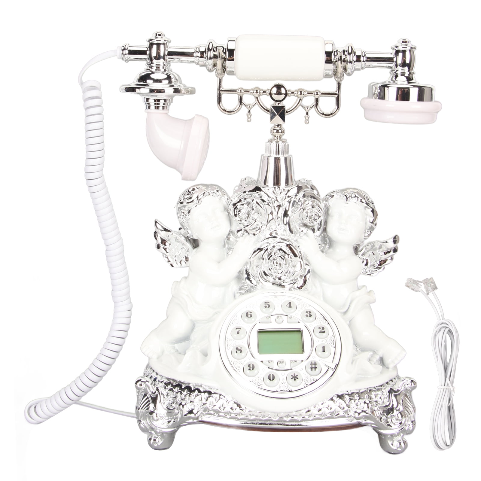 Retro Landline Phone with LCD Display Old Fashioned Antique Vintage ...